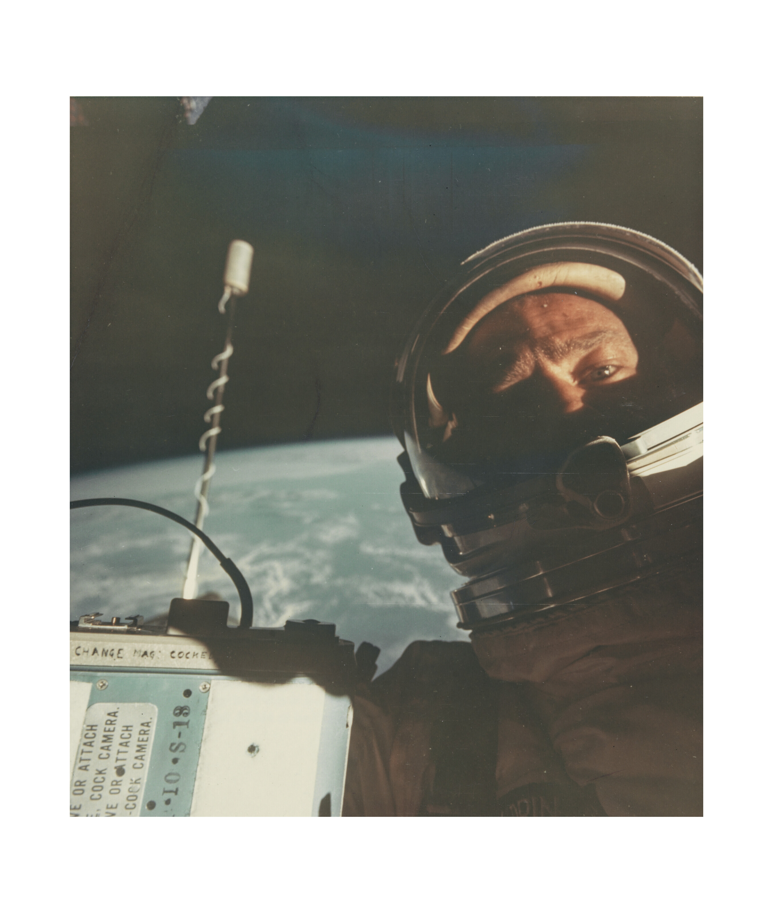 FIRST SELF-PORTRAIT IN SPACE, BUZZ ALDRIN [GEMINI XII], NOVEMBER 11-15 ...