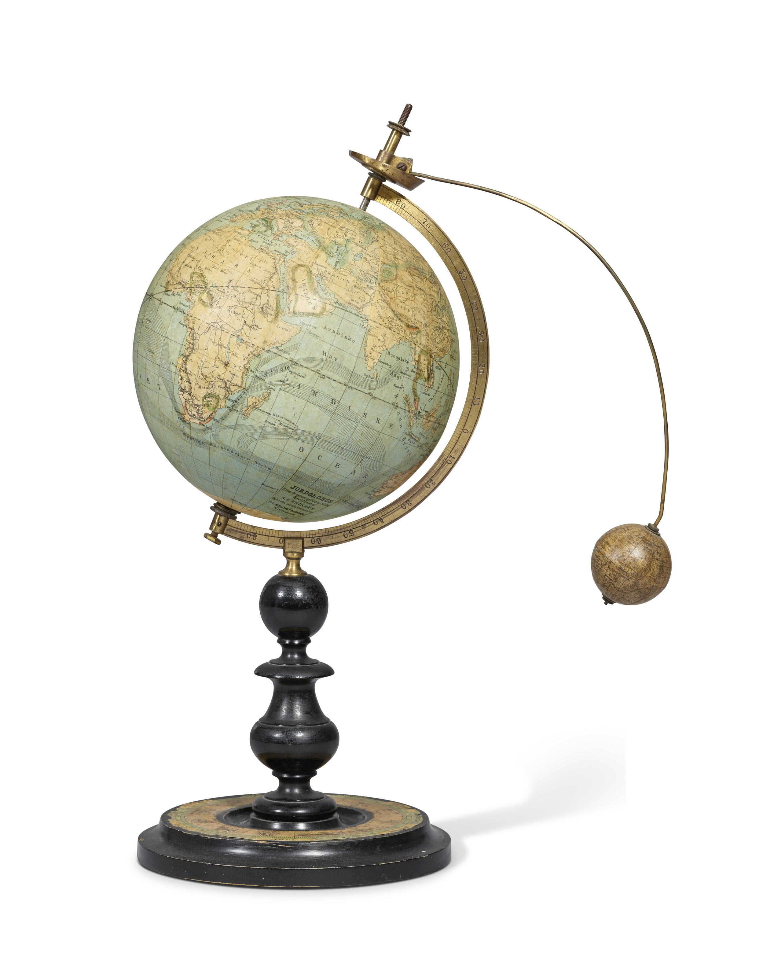 A LUNARIUM WITH RARE 12⁄3-INCH MOON GLOBE, P.T. MALLINGS, CIRCA 1890 ...