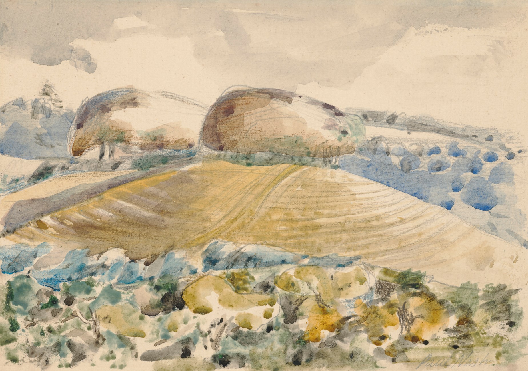 PAUL NASH (1889-1946), Landscape of the Wittenham Clumps | Christie's