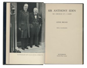 EDEN, Robert Anthony, 1st Earl of Avon (1897-1977), The Memoirs of The ...