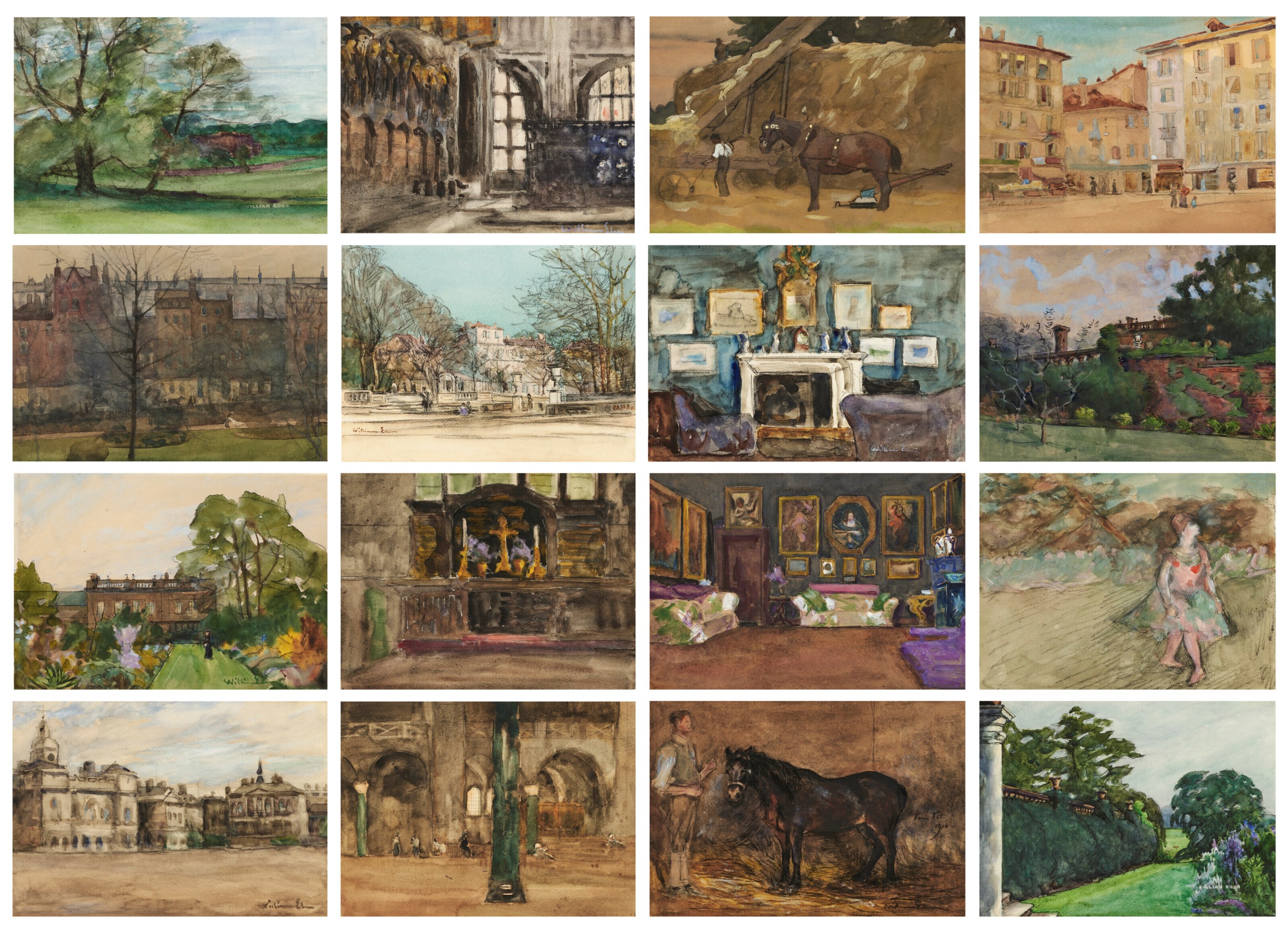 SIR WILLIAM EDEN, 7TH BARONET (BRITISH, 1849-1915), Twenty-four studies ...