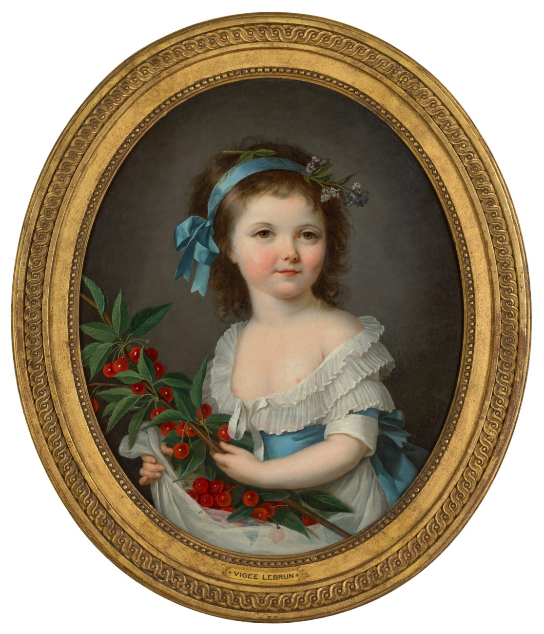 MARIE ÉLISABETH LEMOINE (PARIS C.1761-1811), Portrait of a young girl ...