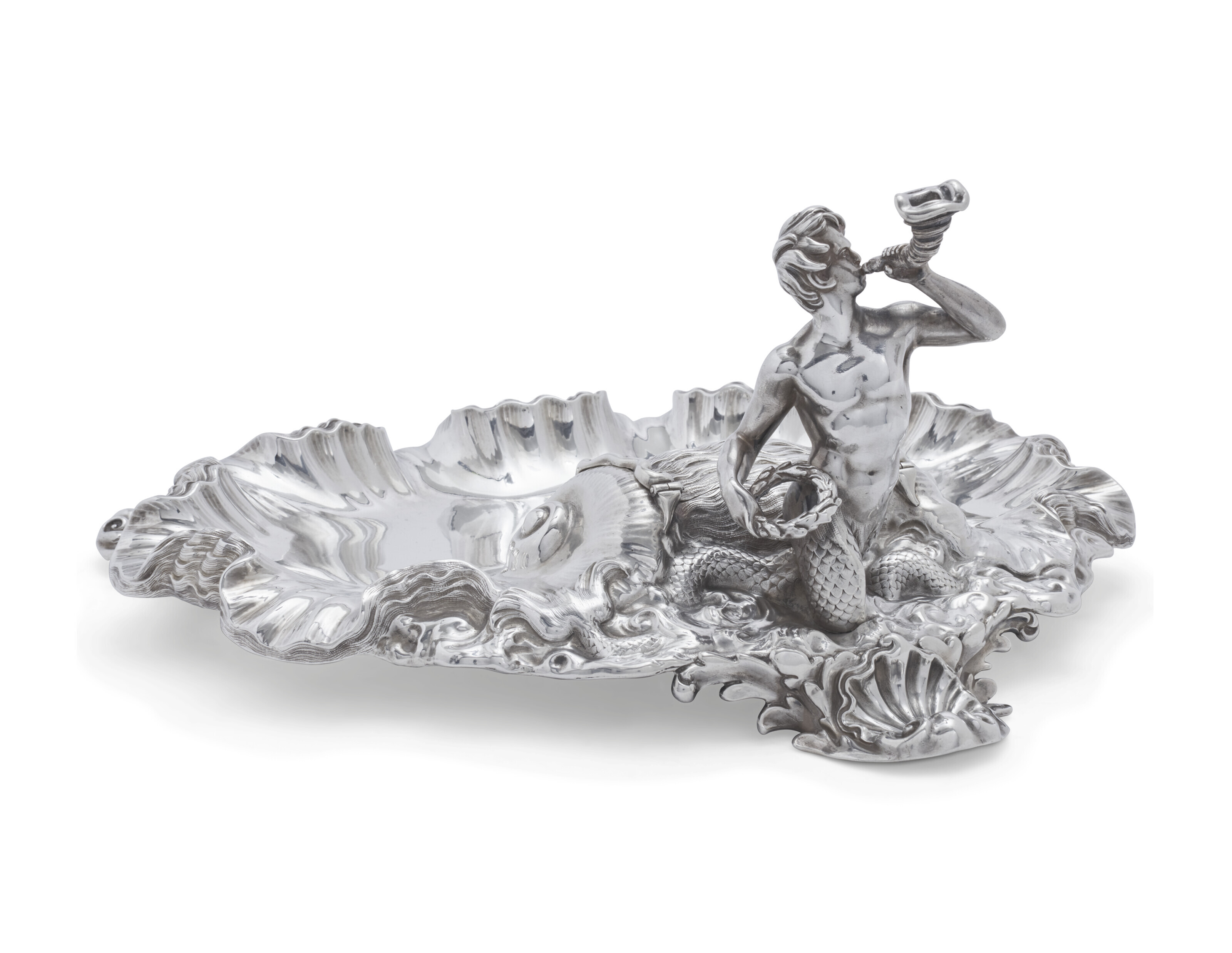 silver inkstand