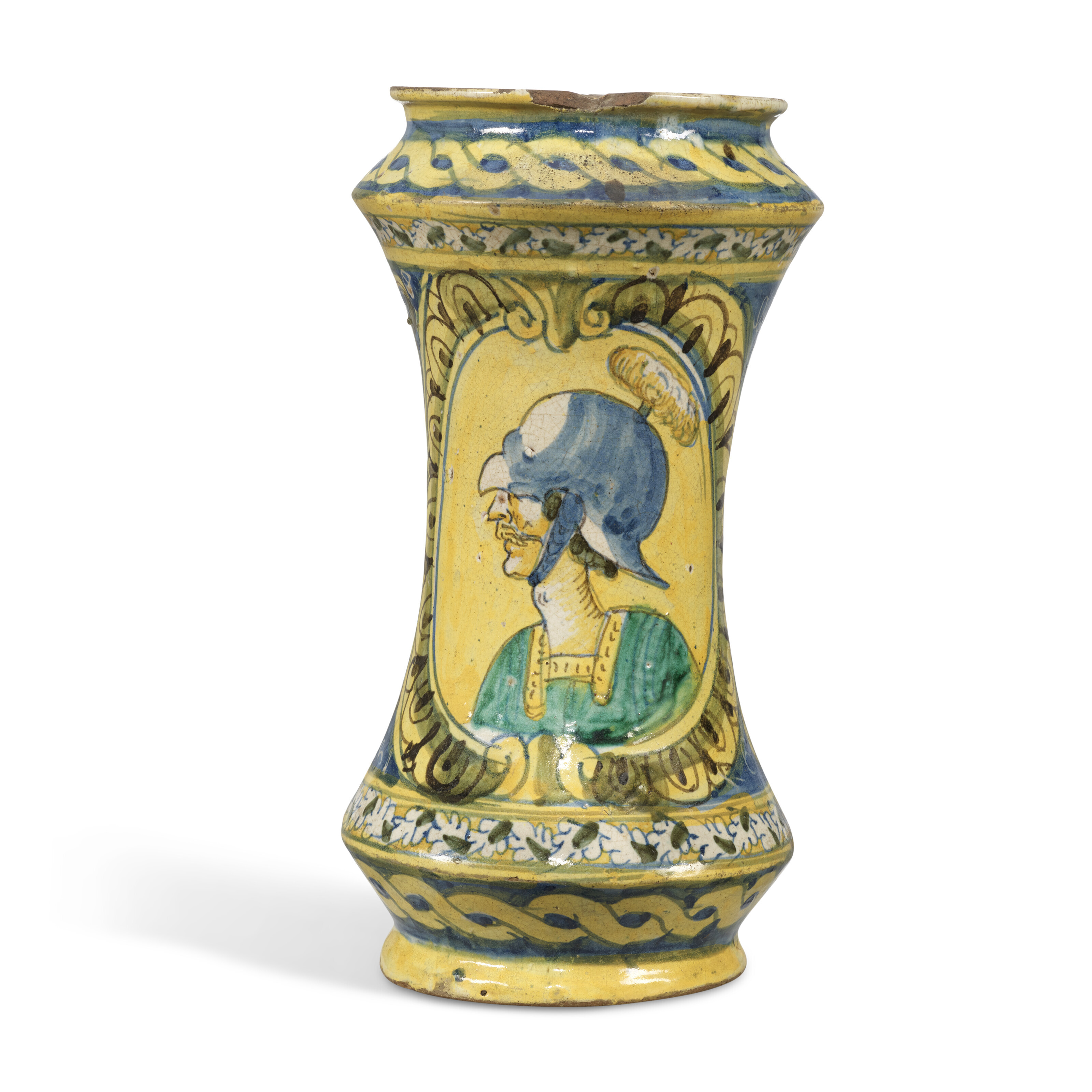 A SICILIAN MAIOLICA ALBARELLO, SECOND HALF 17TH CENTURY, PROBABLY ...