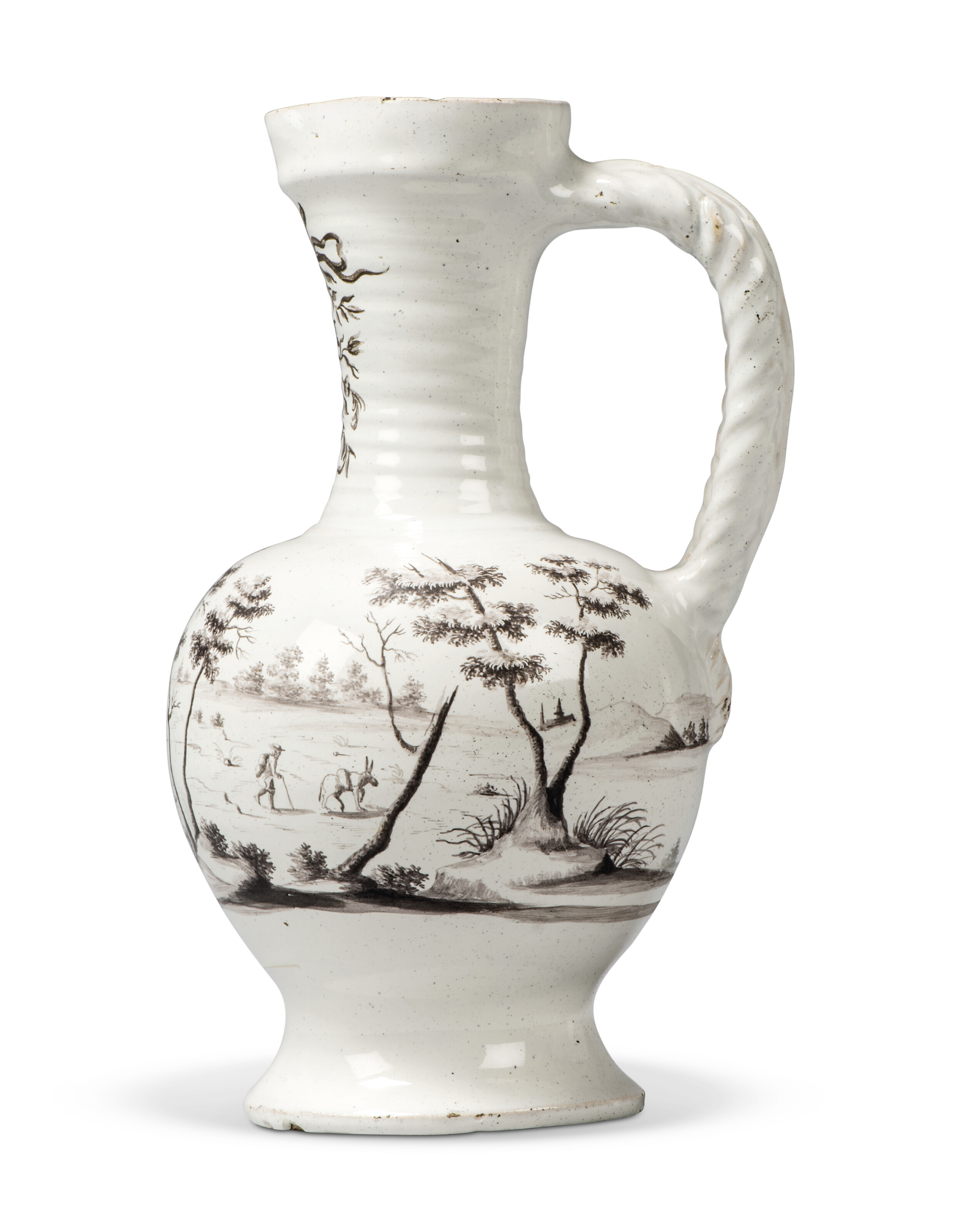 A FRANKFURT OR HANAU FAYENCE ENGHALSKRUG, CIRCA 1720-1730, THE ...