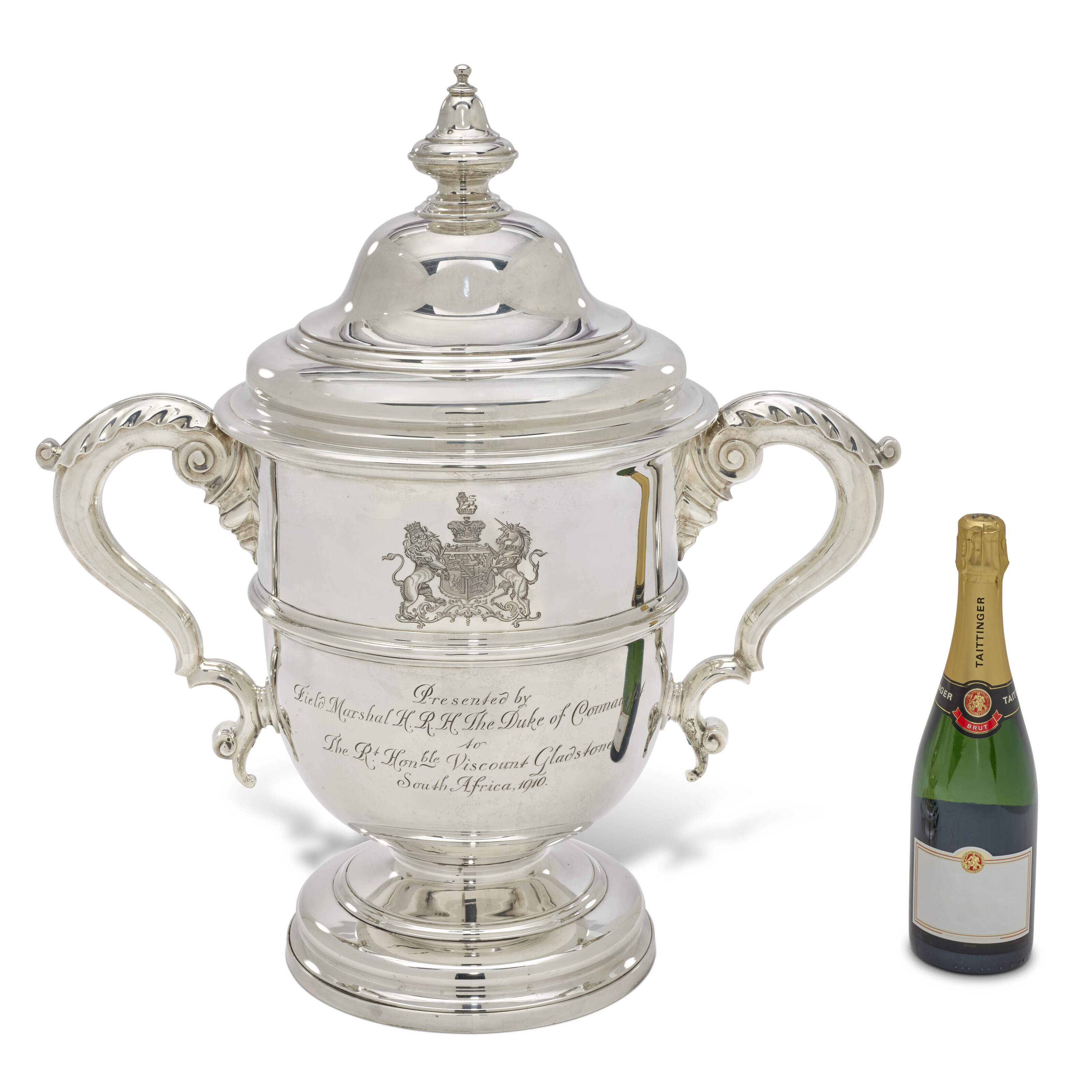 A MASSIVE EDWARD VIII SILVER CUP AND COVER, MARK OF HENRY HODSON PLANTE ...