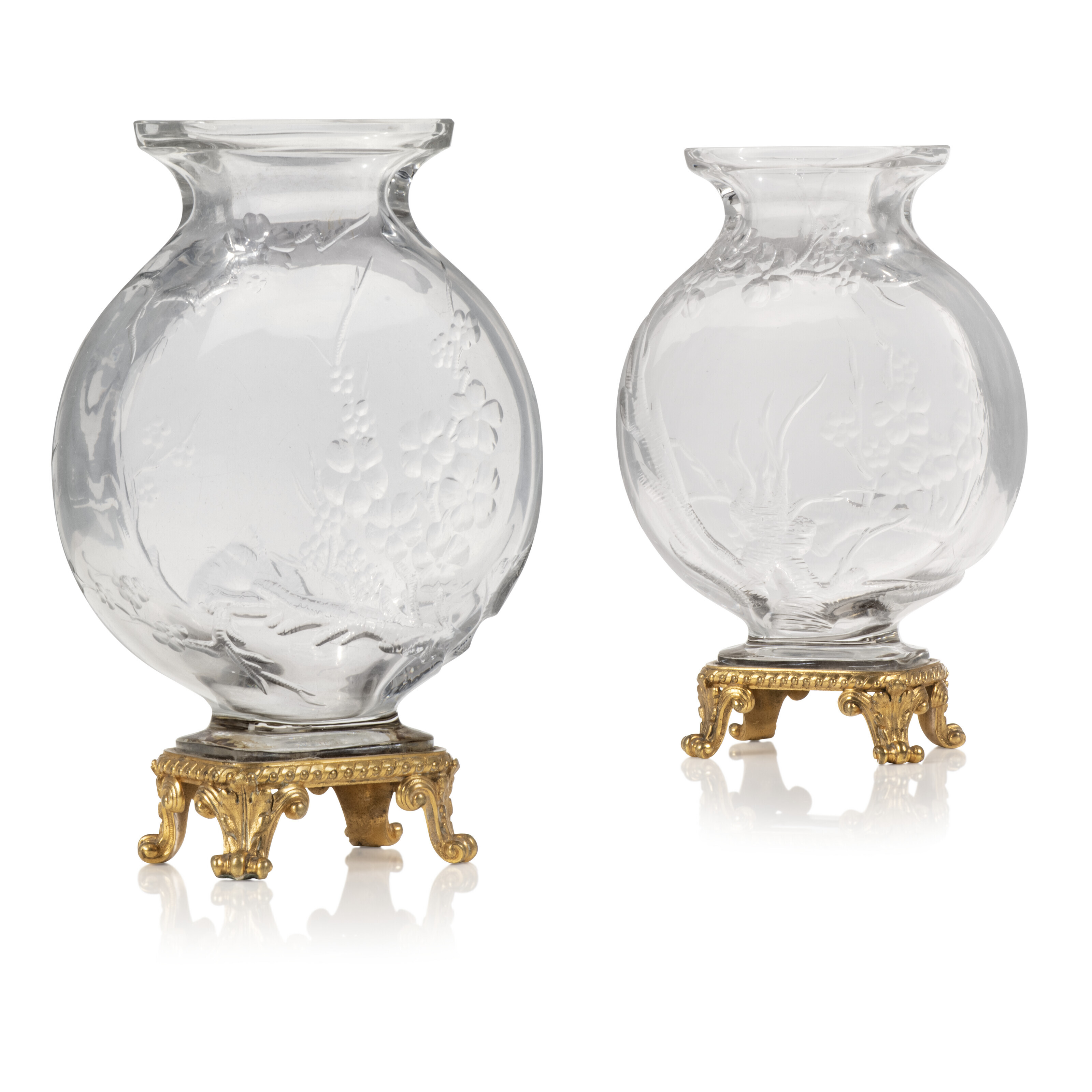A PAIR OF FRENCH ORMOLU-MOUNTED CUT CRYSTAL VASES, CIRCA 1870 | Christie’s
