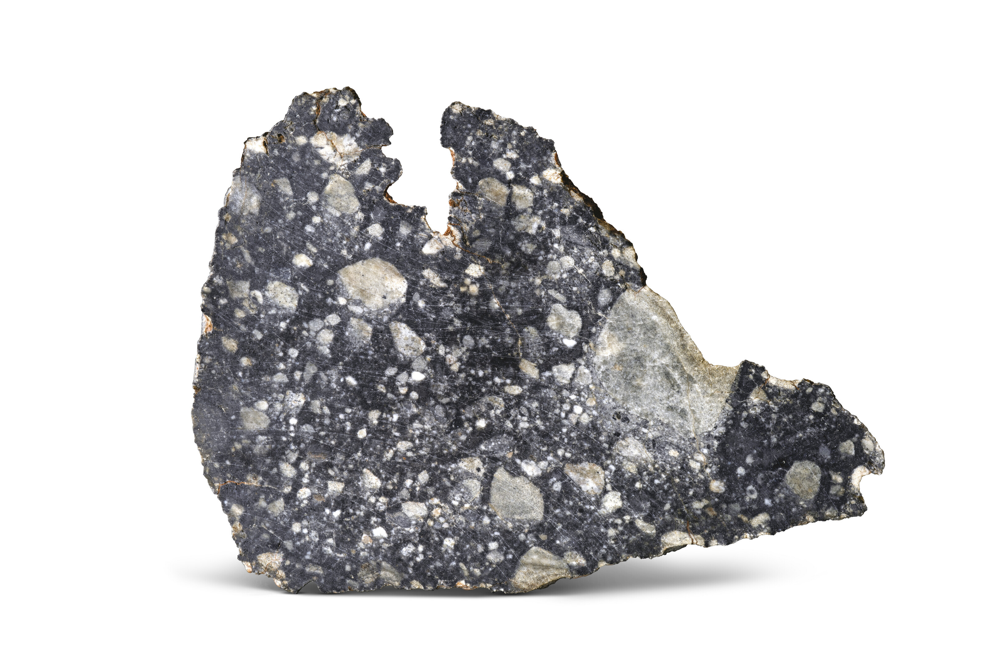 NWA 11273 END PIECE OF A METEORITE FROM THE MOON — THE INTERIOR AND ...