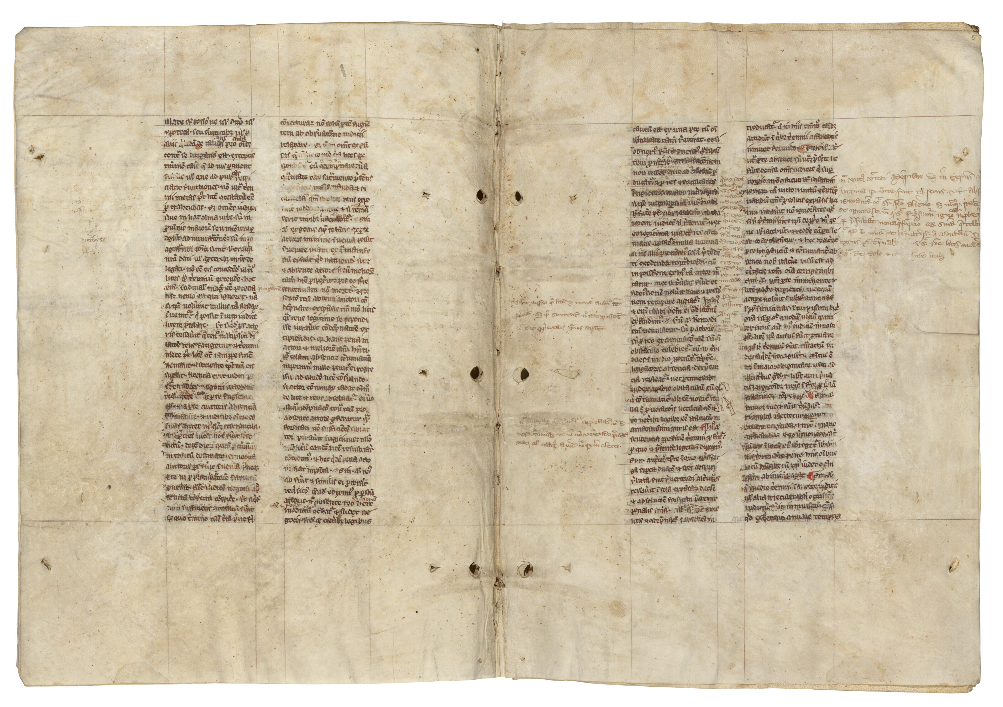 Justinian I (482-565), Two gatherings from the Codex Justinianus, in ...