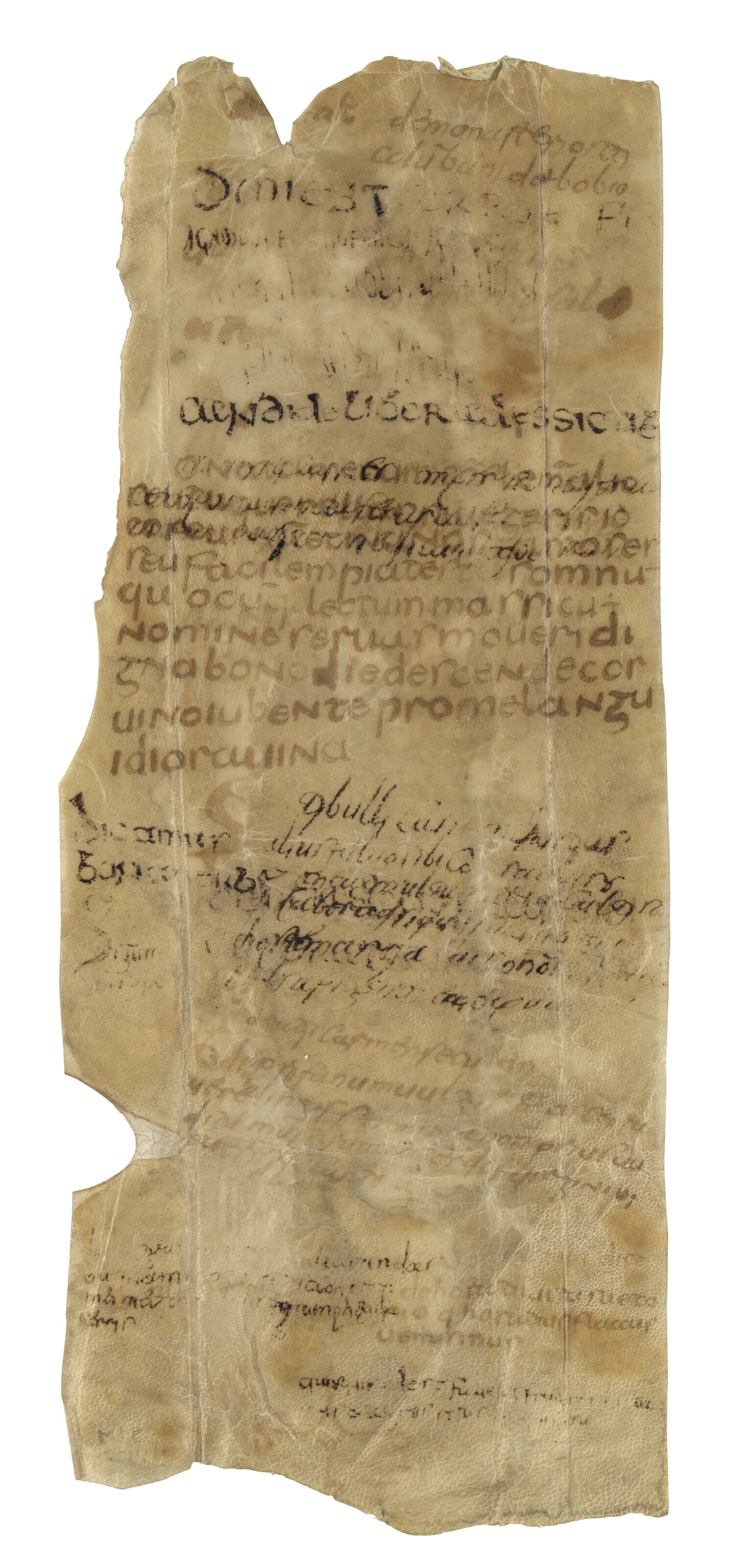 A modern forgery?, Fragment with excerpts from Carmina by Horace and ...