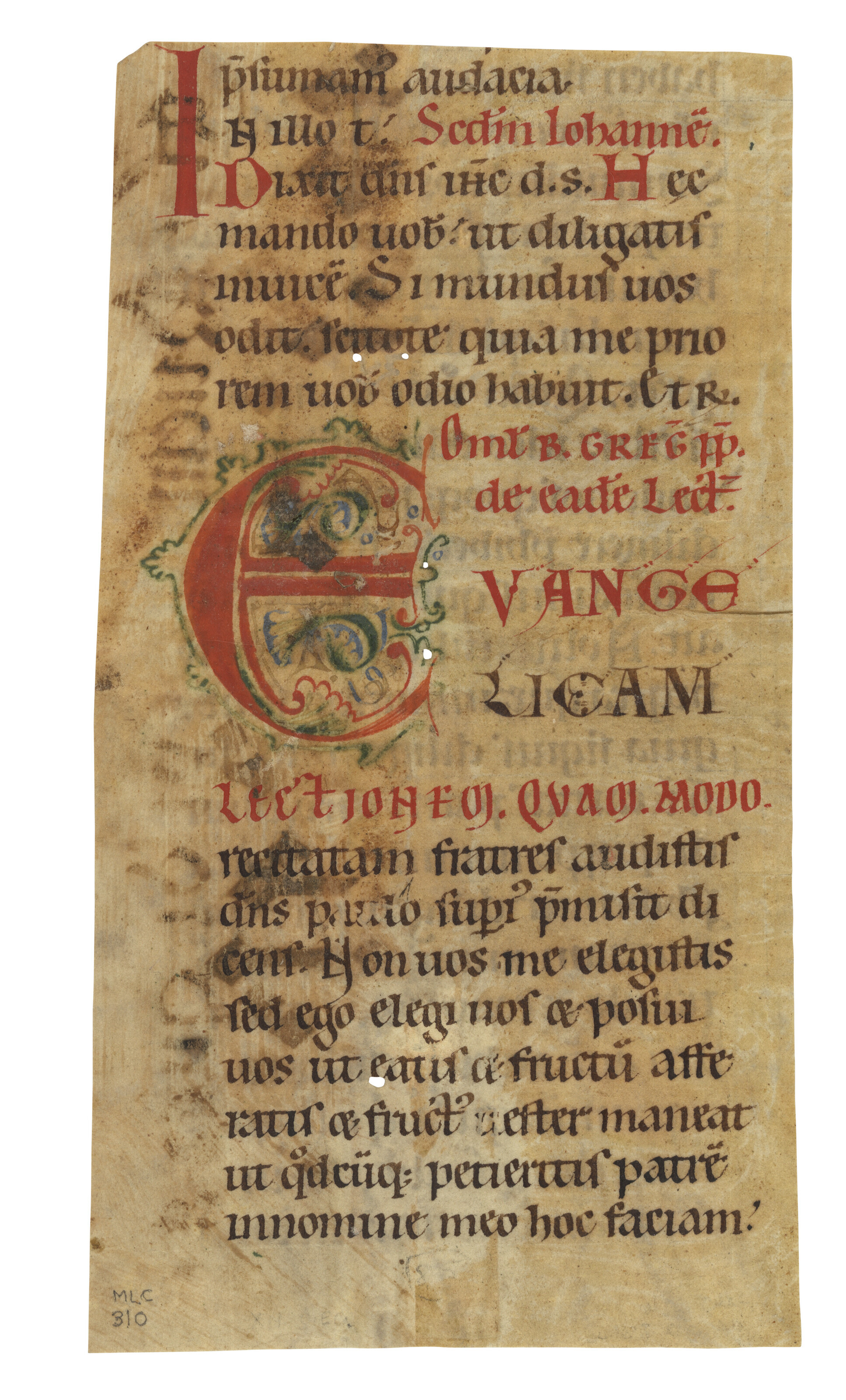 French manuscripts, FRANCE: a study group of leaves and fragments, in ...