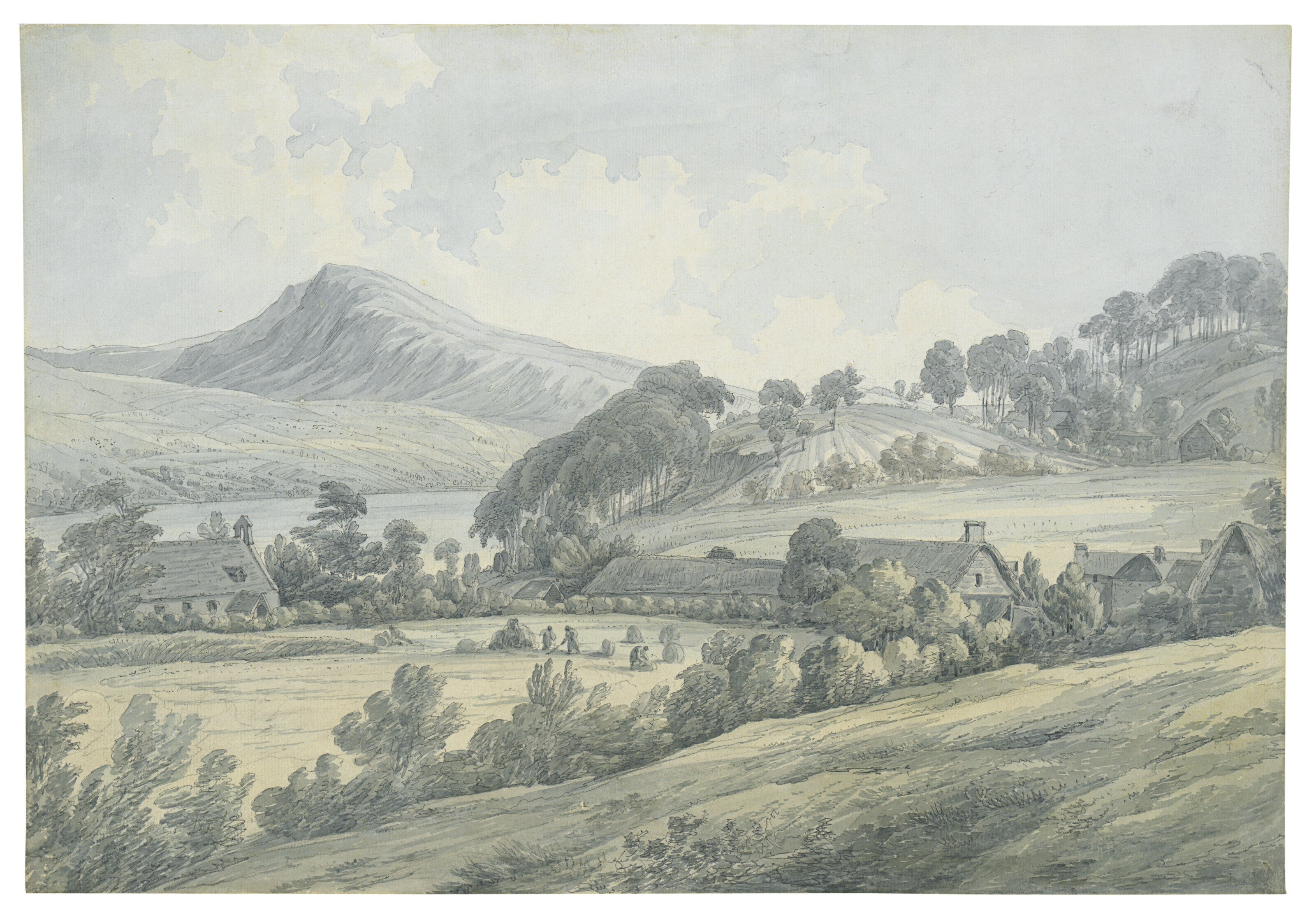 JOHN WEBBER, R.A. (LONDON 1750-1793), View of Lake Bala and Aran ...