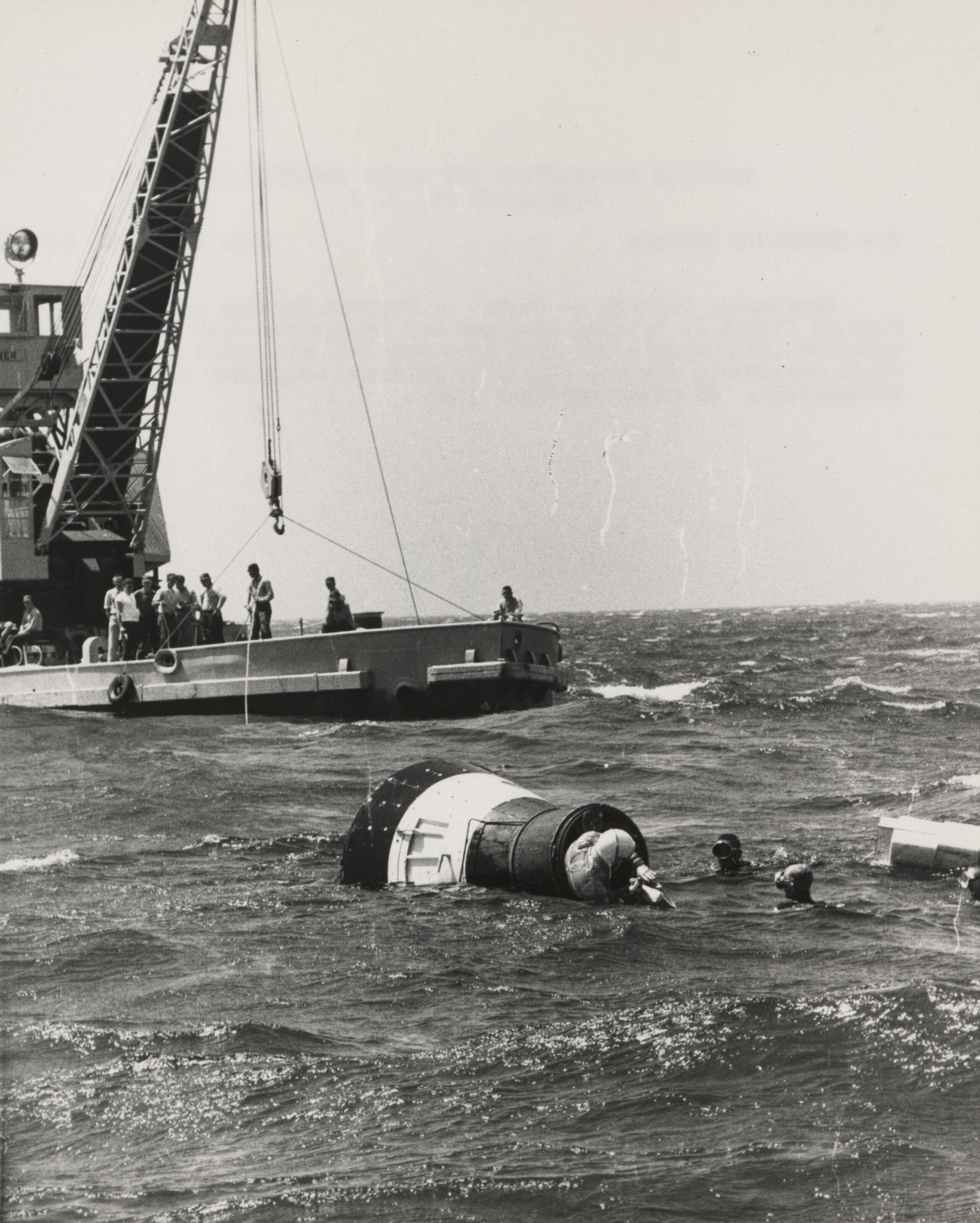 RECOVERY OF TRAINING CAPSULE, SEPTEMBER 13, 1961, NASA [PROJECT MERCURY ...