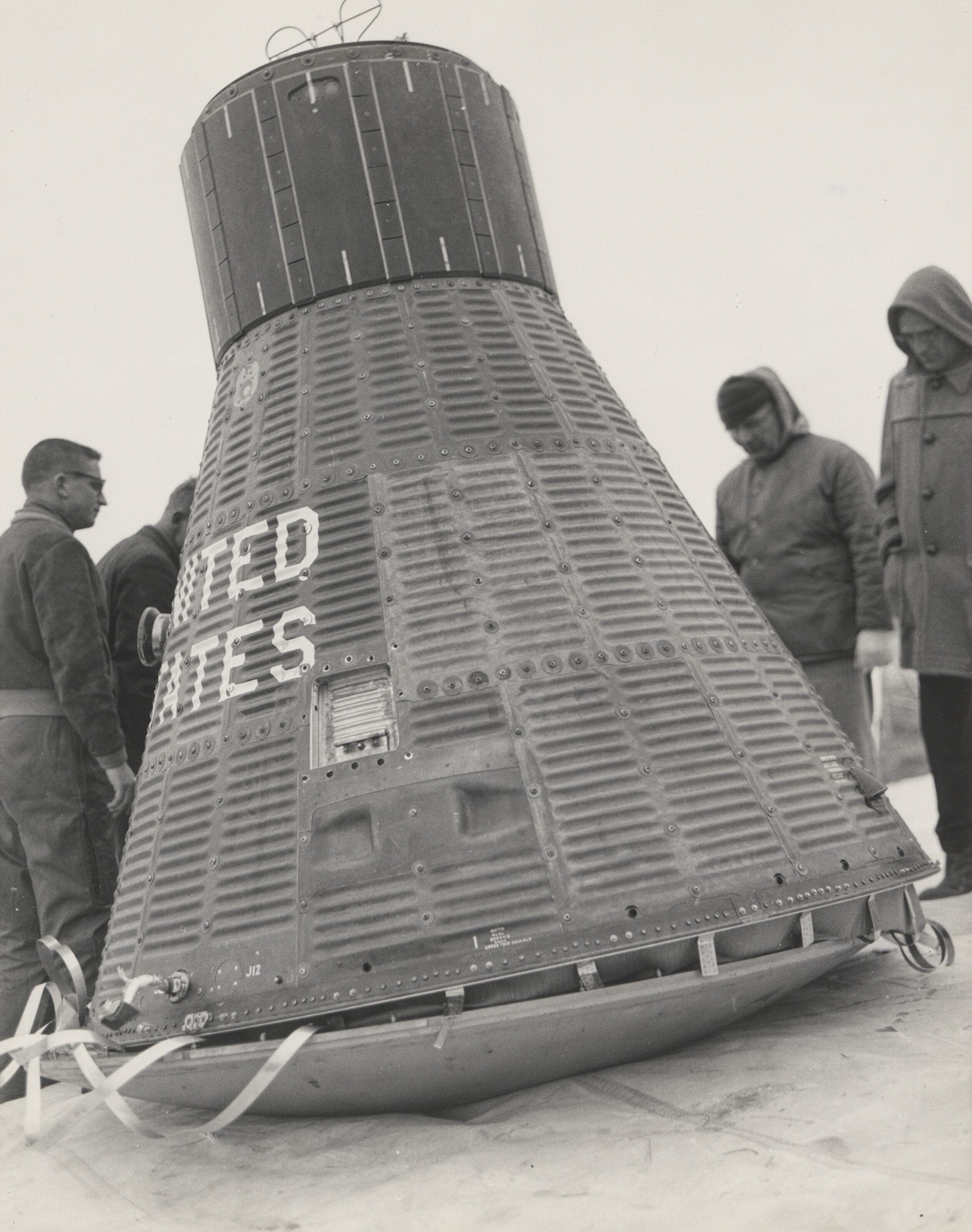 FREEDOM CAPSULE, 1962; ONE OF TWO CAPSULE PHOTOS, NASA [PROJECT MECURY ...