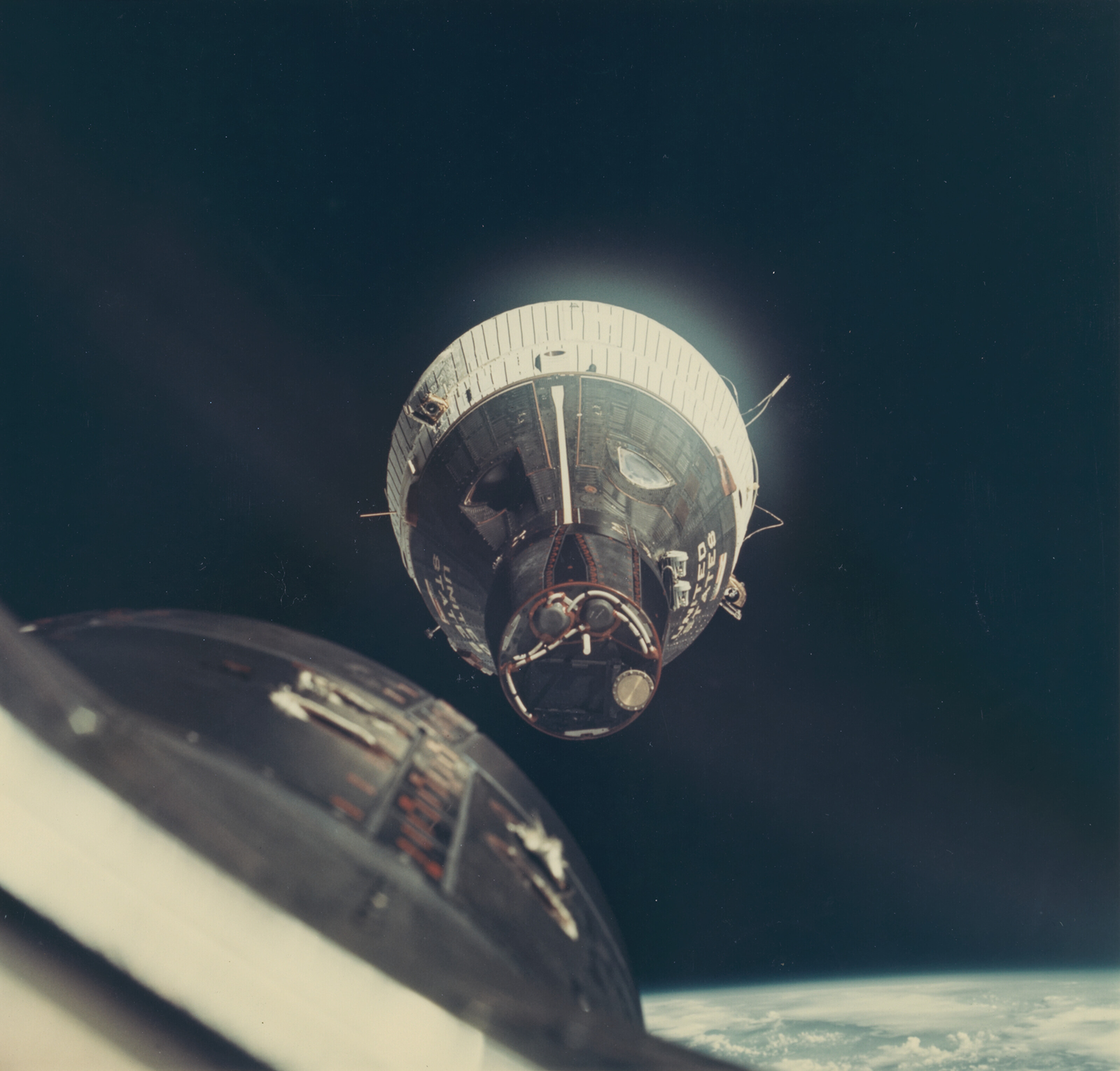 FIRST RENDEZVOUS IN SPACE, AT 17,000 MPH, DECEMBER 15-16, 1965; ONE OF ...