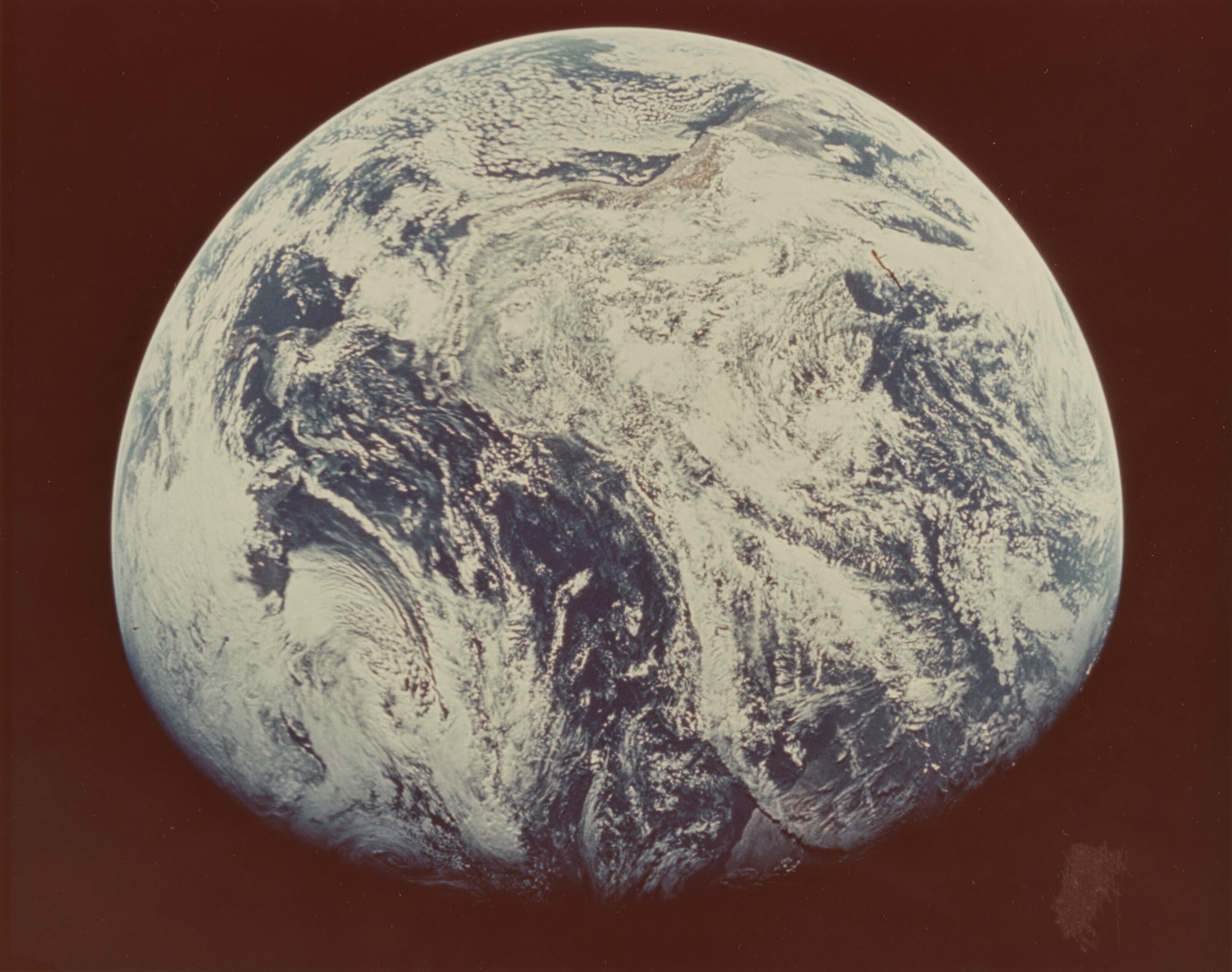 FIRST HUMAN-TAKEN PHOTOGRAPH OF THE PLANET EARTH, DECEMBER 21-27, 1968 ...