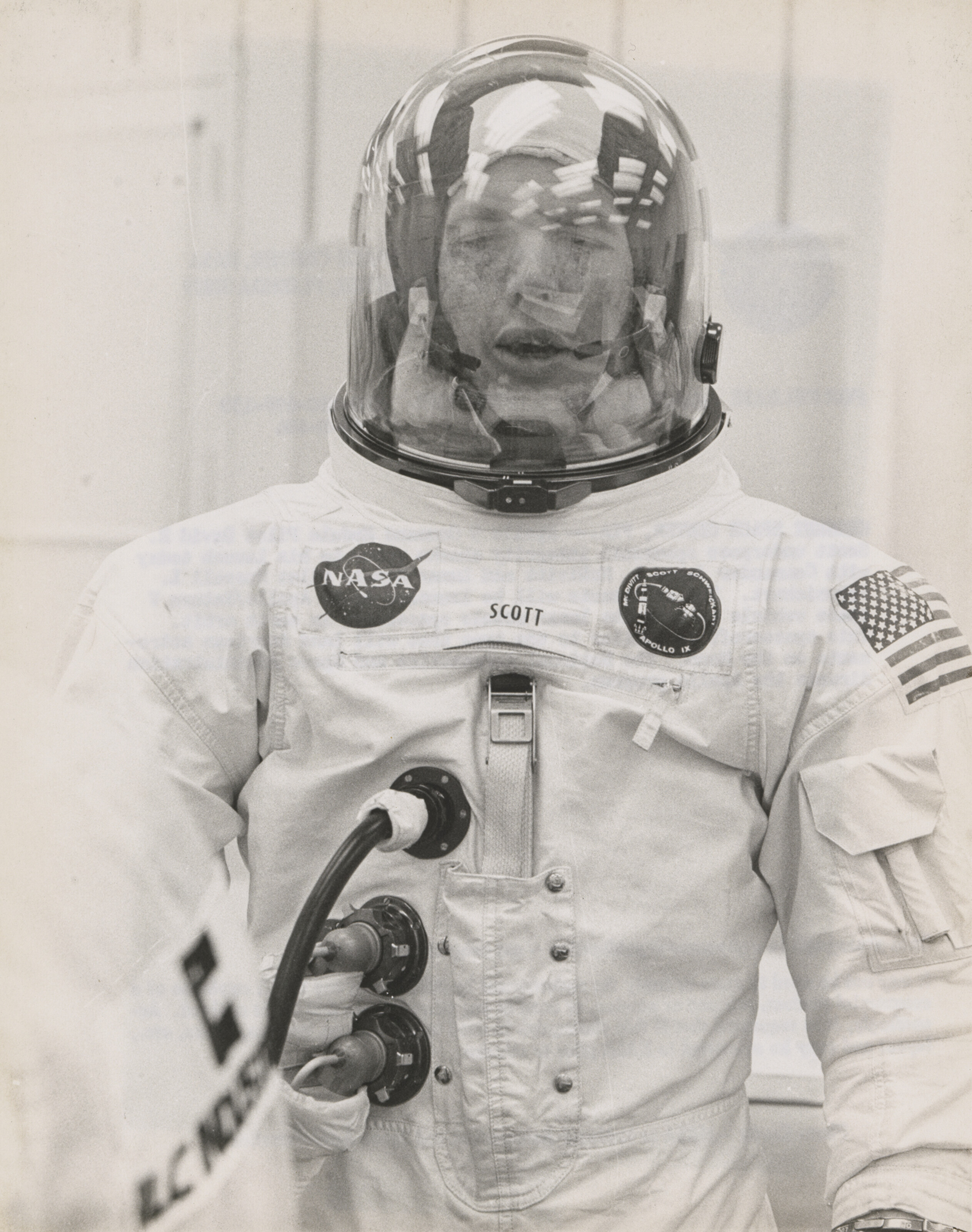 DAVID SCOTT PREPARING FOR LAUNCH, MARCH 3, 1969, NASA [APOLLO 9 ...
