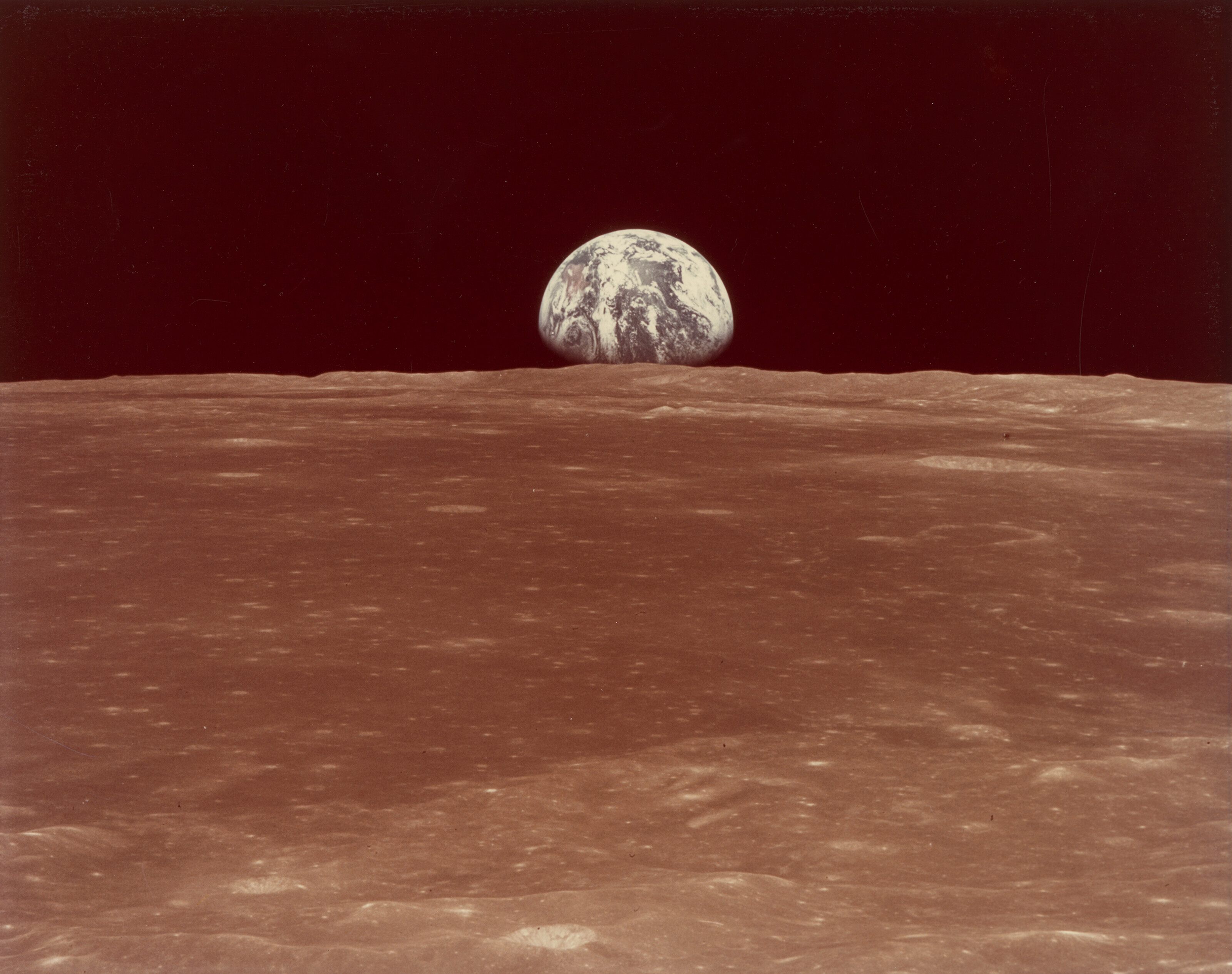 [LARGE FORMAT] EARTHRISE, JULY 16-24, 1969, BUZZ ALDRIN [APOLLO 11 ...