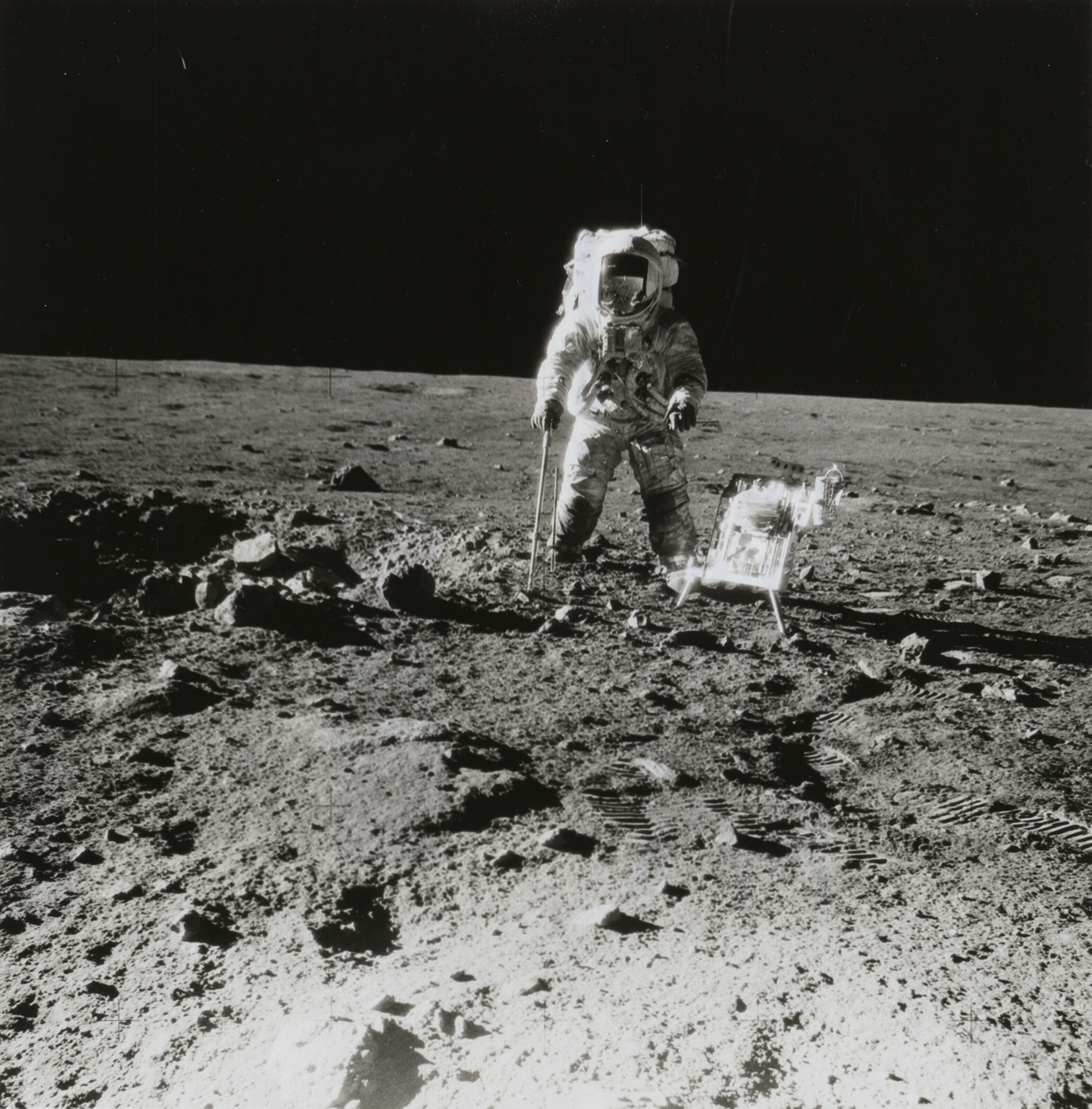 APOLLO LUNAR HAND TOOLS ON THE SURFACE OF THE MOON, 19-20 NOVEMBER 1969 ...