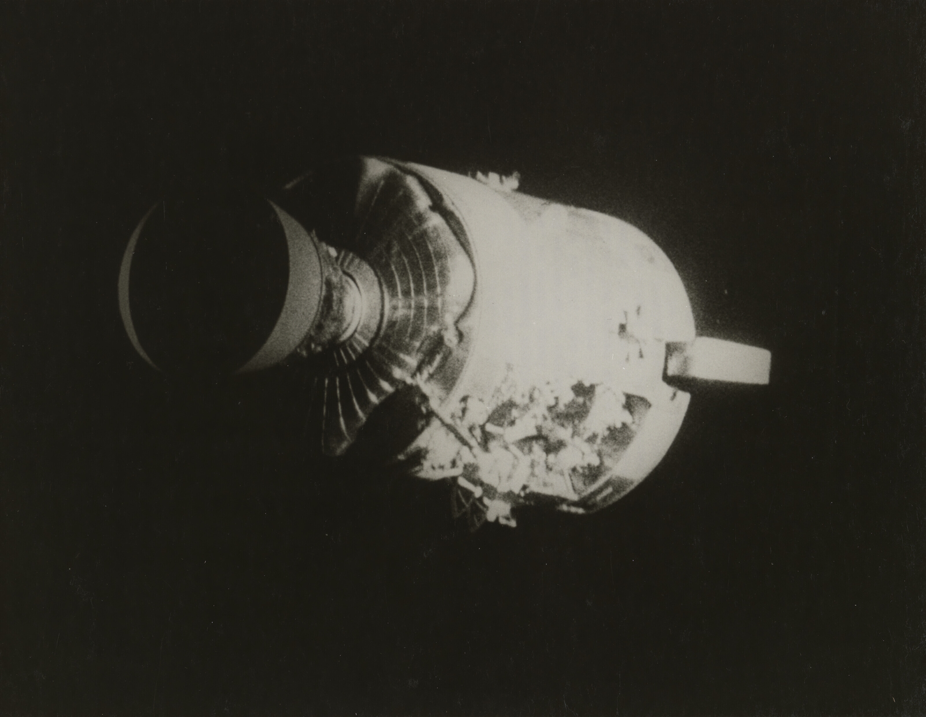 DAMAGED APOLLO 13 SERVICE MODULE, APRIL 17, 1970, NASA [APOLLO 13 ...