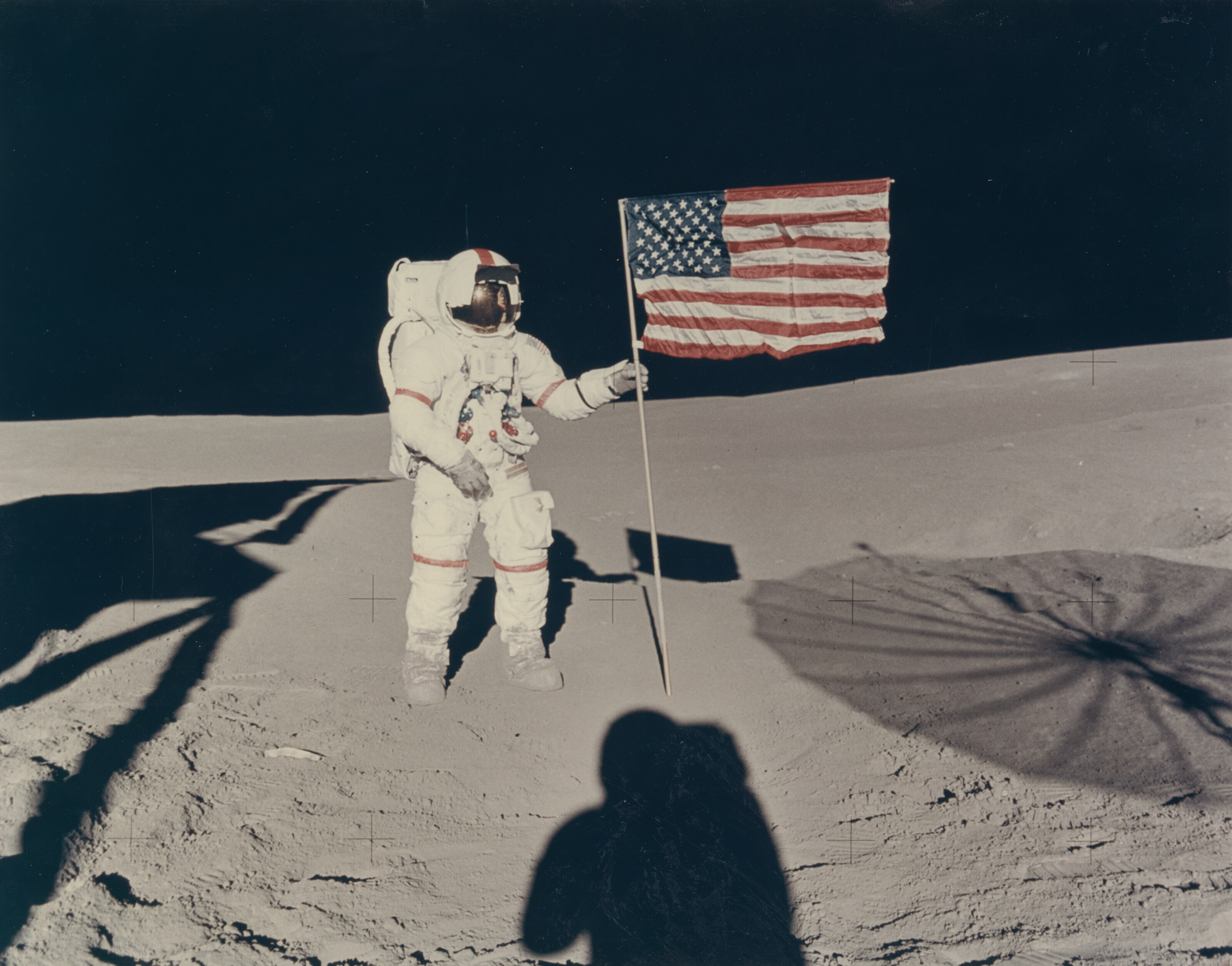 [LARGE FORMAT] ALAN SHEPARD AND THE AMERICAN FLAG, JANUARY 31-FEBRUARY ...