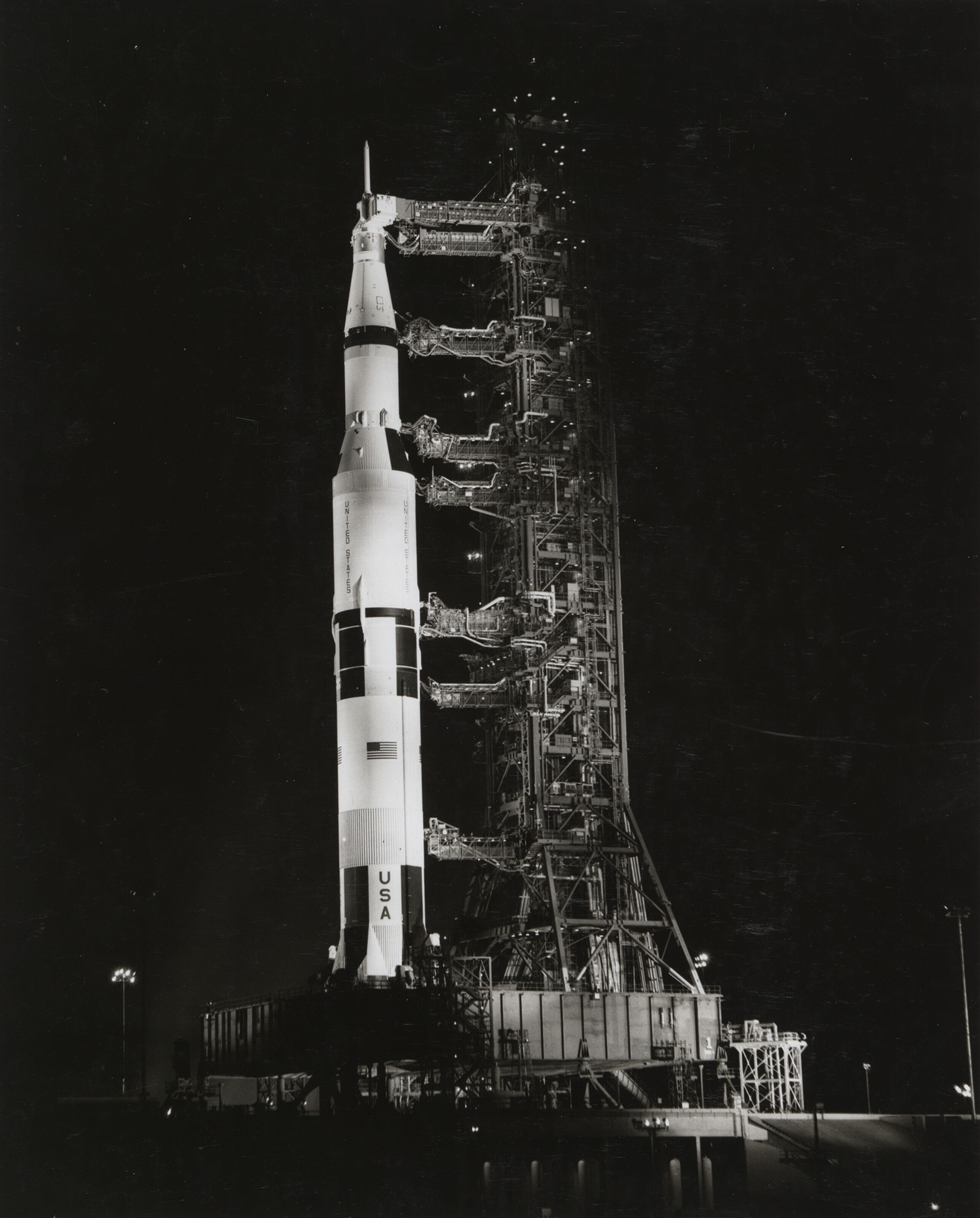 SATURN V DURING COUNTDOWN DEMONSTRATION TEST, JULY 1, 1969, NASA ...