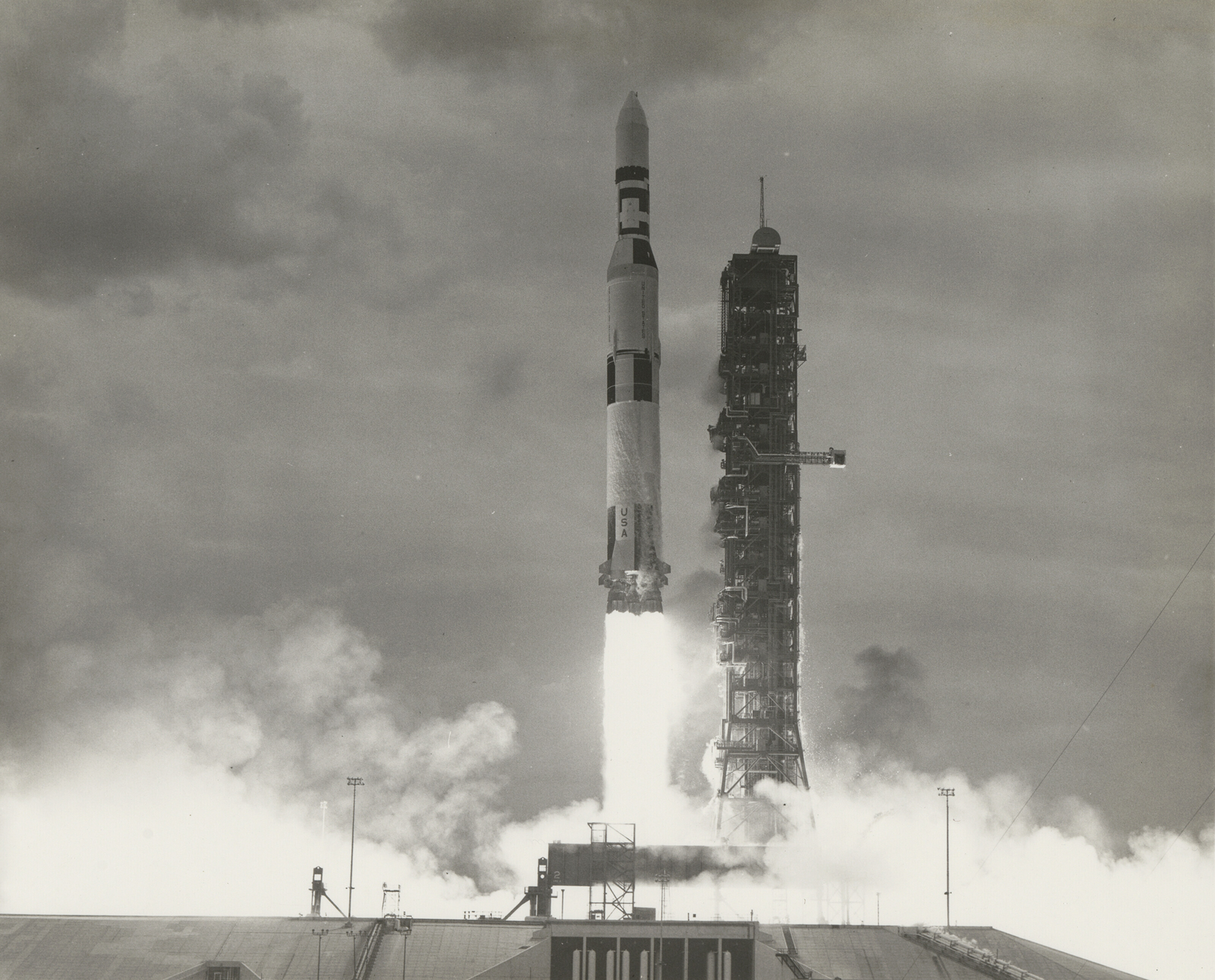 SATURN V LIFTS OFF TO BOOST THE SKYLAB ORBITAL WORKSHOP INTO EARTH ORBIT, MAY 14, 1973, NASA ...