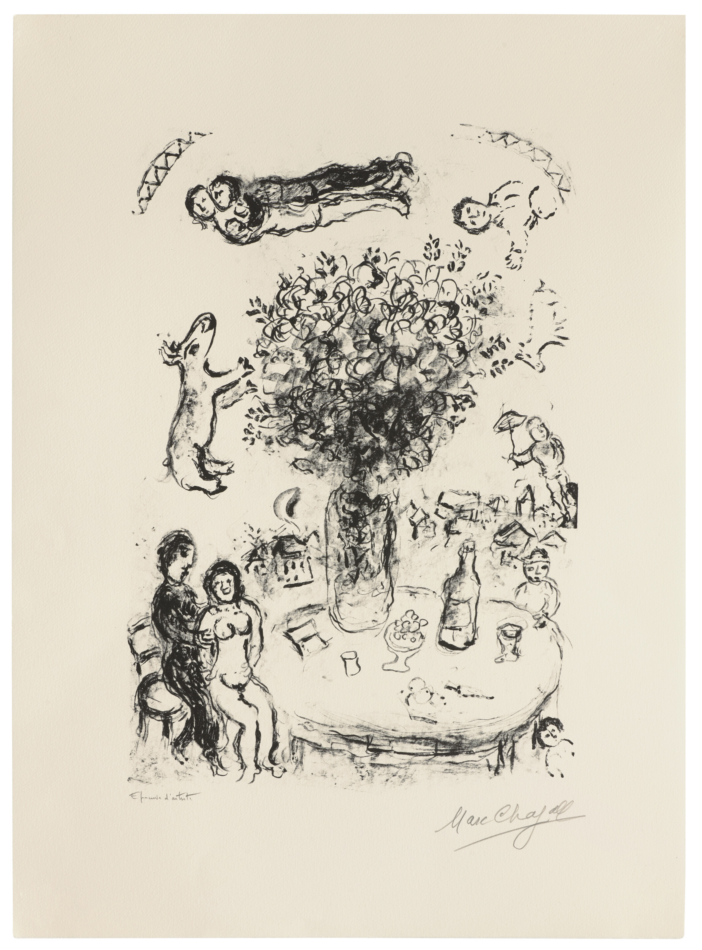 MARC CHAGALL (1887-1985), La Table des Amants | Christie’s