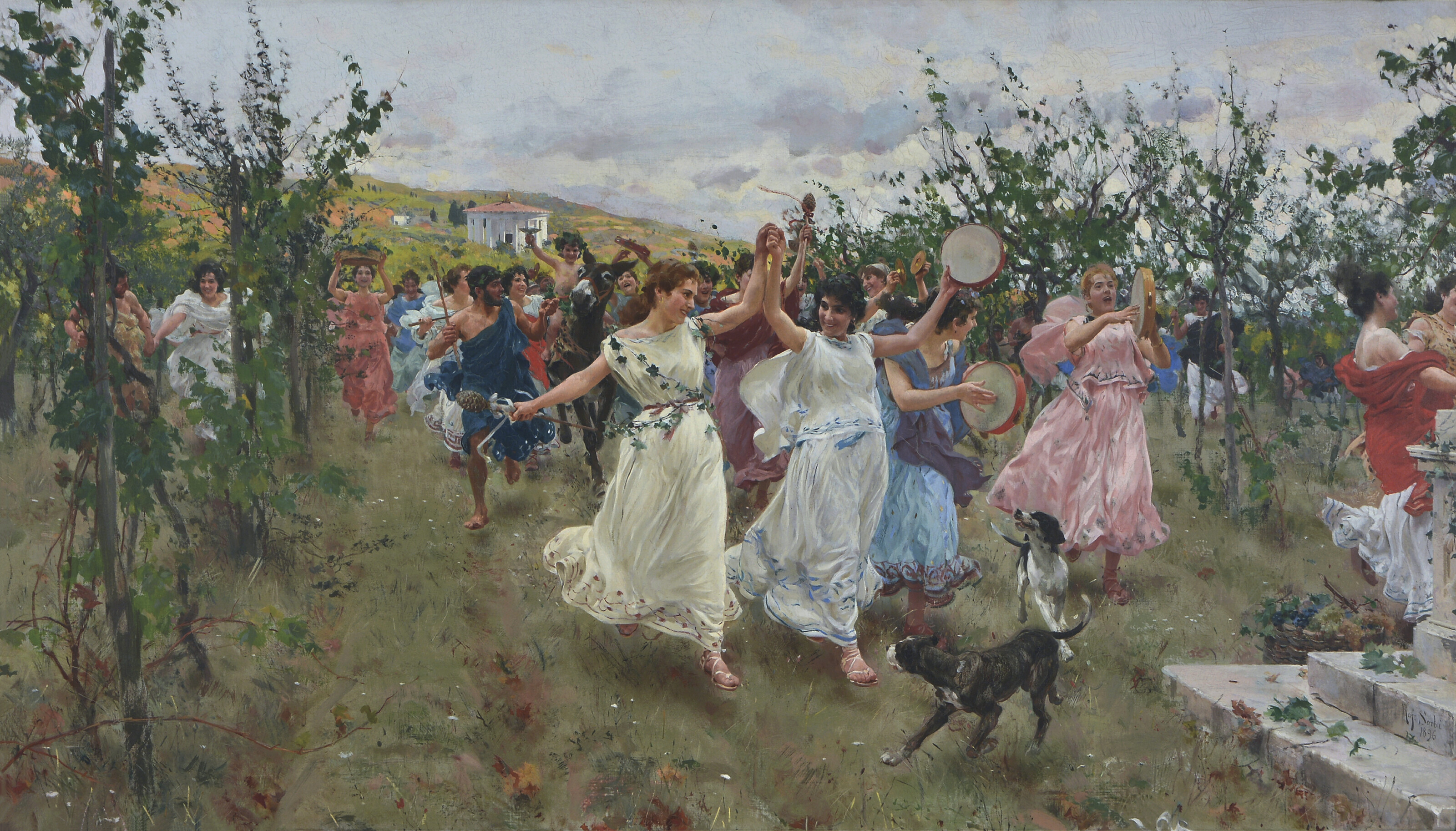 RAFFAELLO SORBI (ITALIAN, 1844-1931), Bacchanal | Christie’s