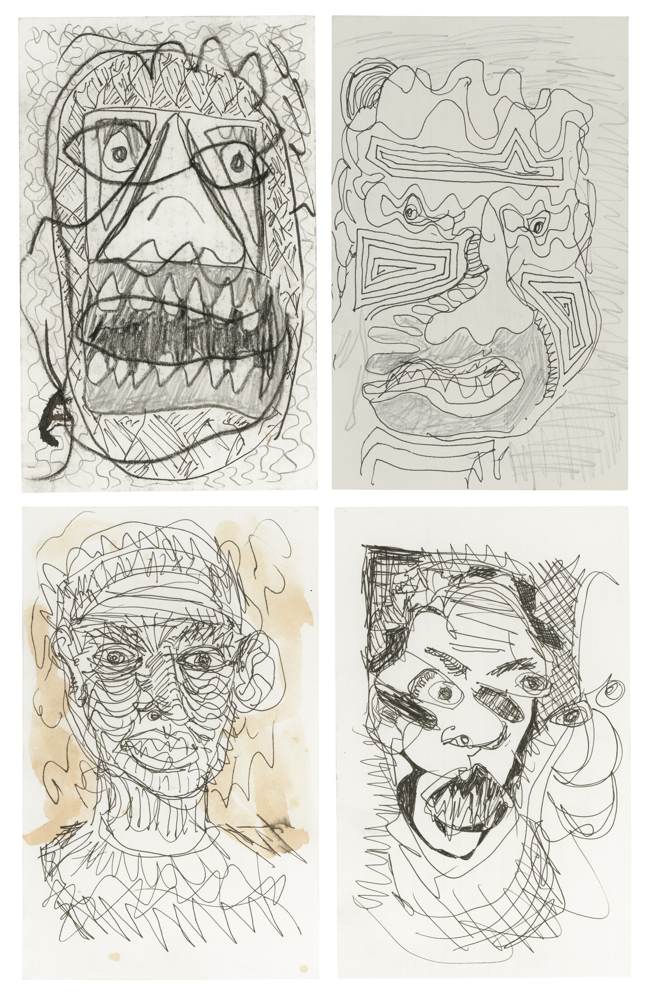 JOSH SMITH (B. 1976), Untitled (face drawing) | Christie’s