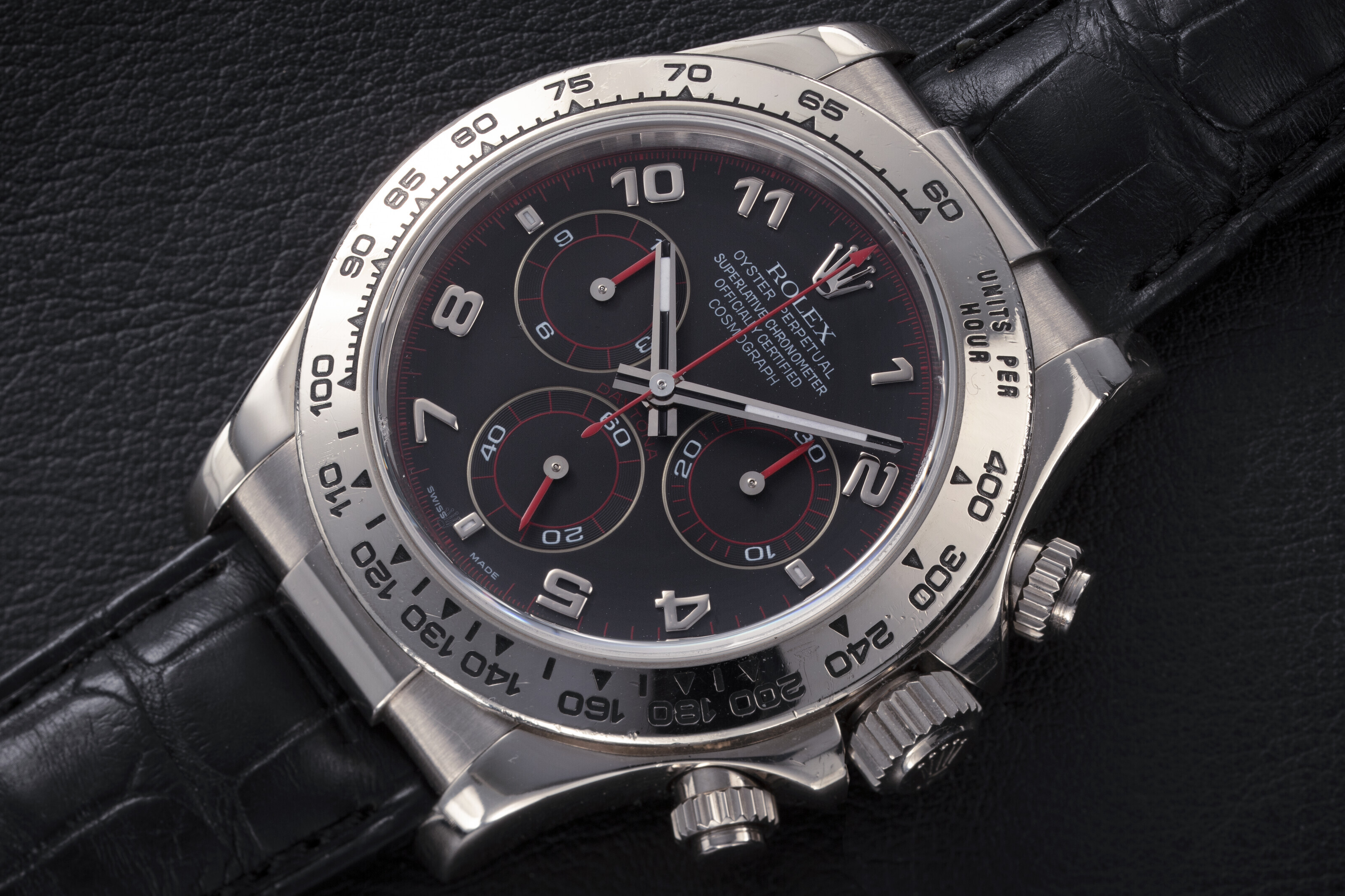 ROLEX, DAYTONA RACING REF. 116519, A WHITE GOLD AUTOMATIC CHRONOGRAPH ...