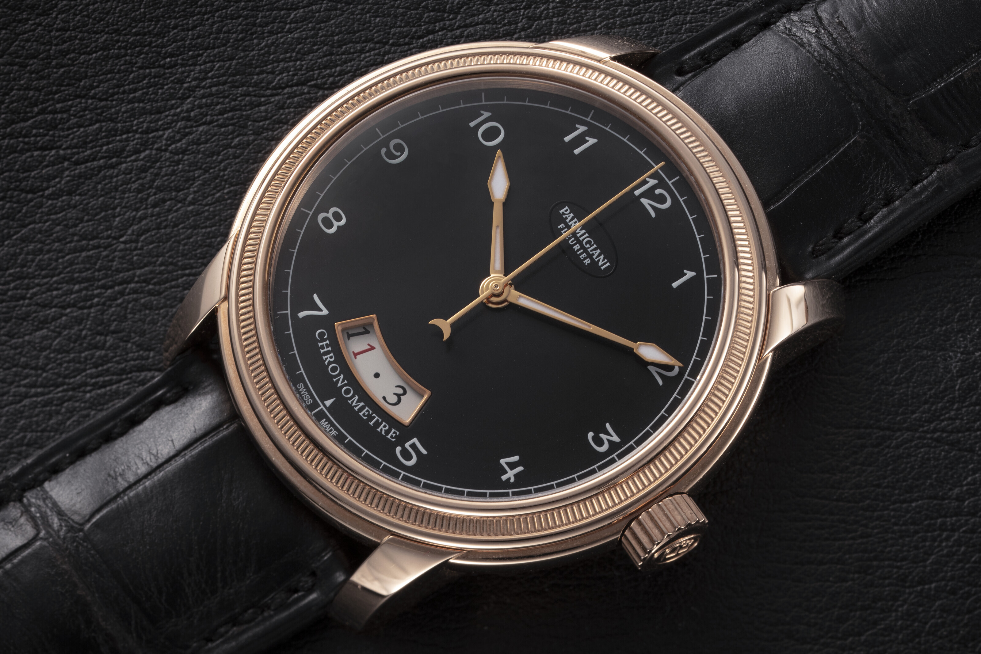 PARMIGIANI FLEURIER TORIC CHRONOMETRE, A GOLD AUTOMATIC WRISTWATCH ...