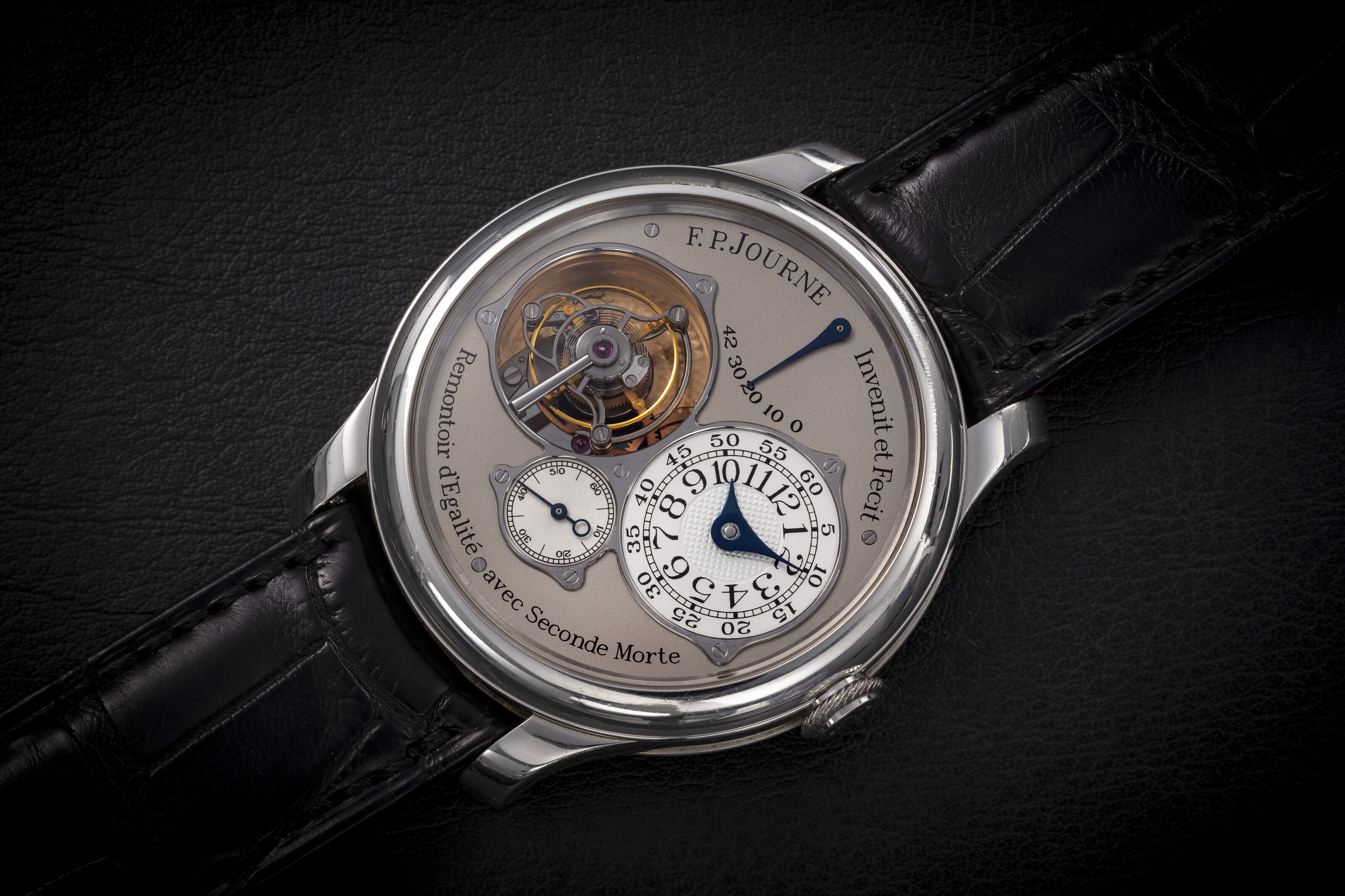 F.P. JOURNE, TOURBILLON SOUVERAIN, A FINE PLATINUM MANUAL-WINDING ...