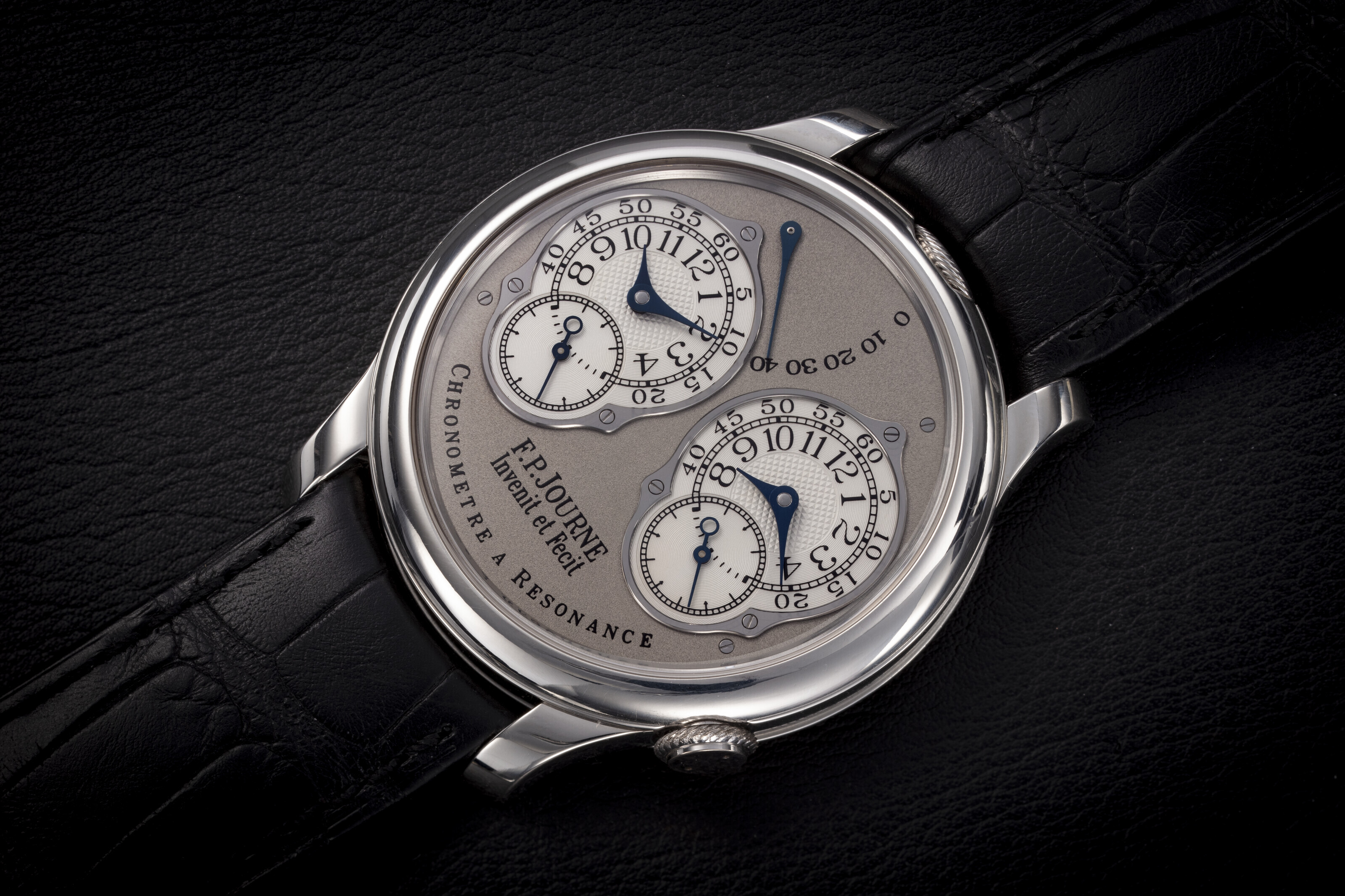 F.P. JOURNE, CHRONOMÈTRE A RESONANCE, A FINE PLATINUM DUAL TIME ...