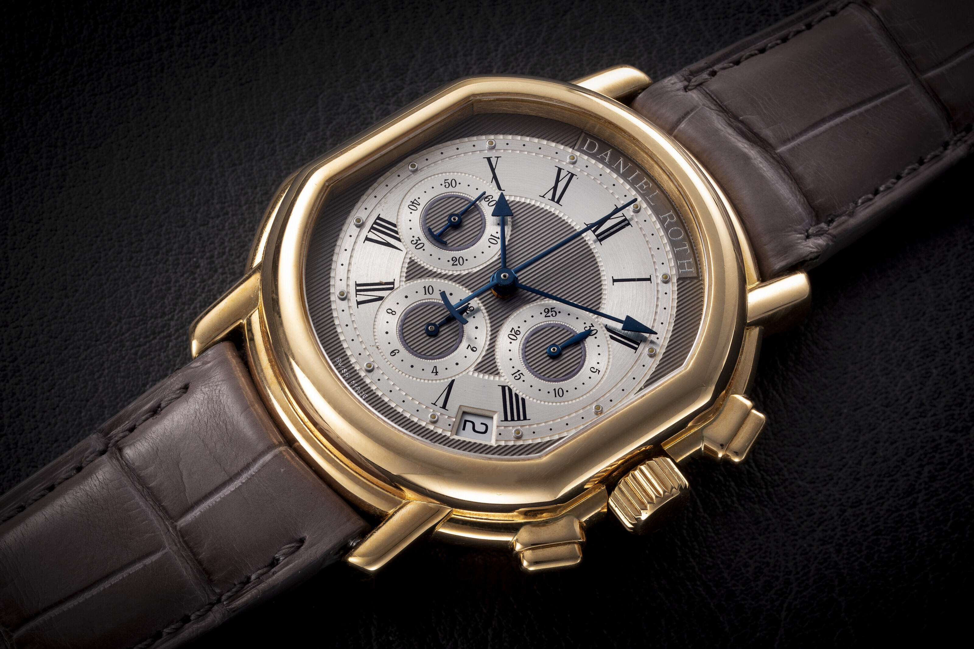 DANIEL ROTH, MASTERS CHRONOGRAPH REF. 247.X.40, AN ATTRACTIVE GOLD ...