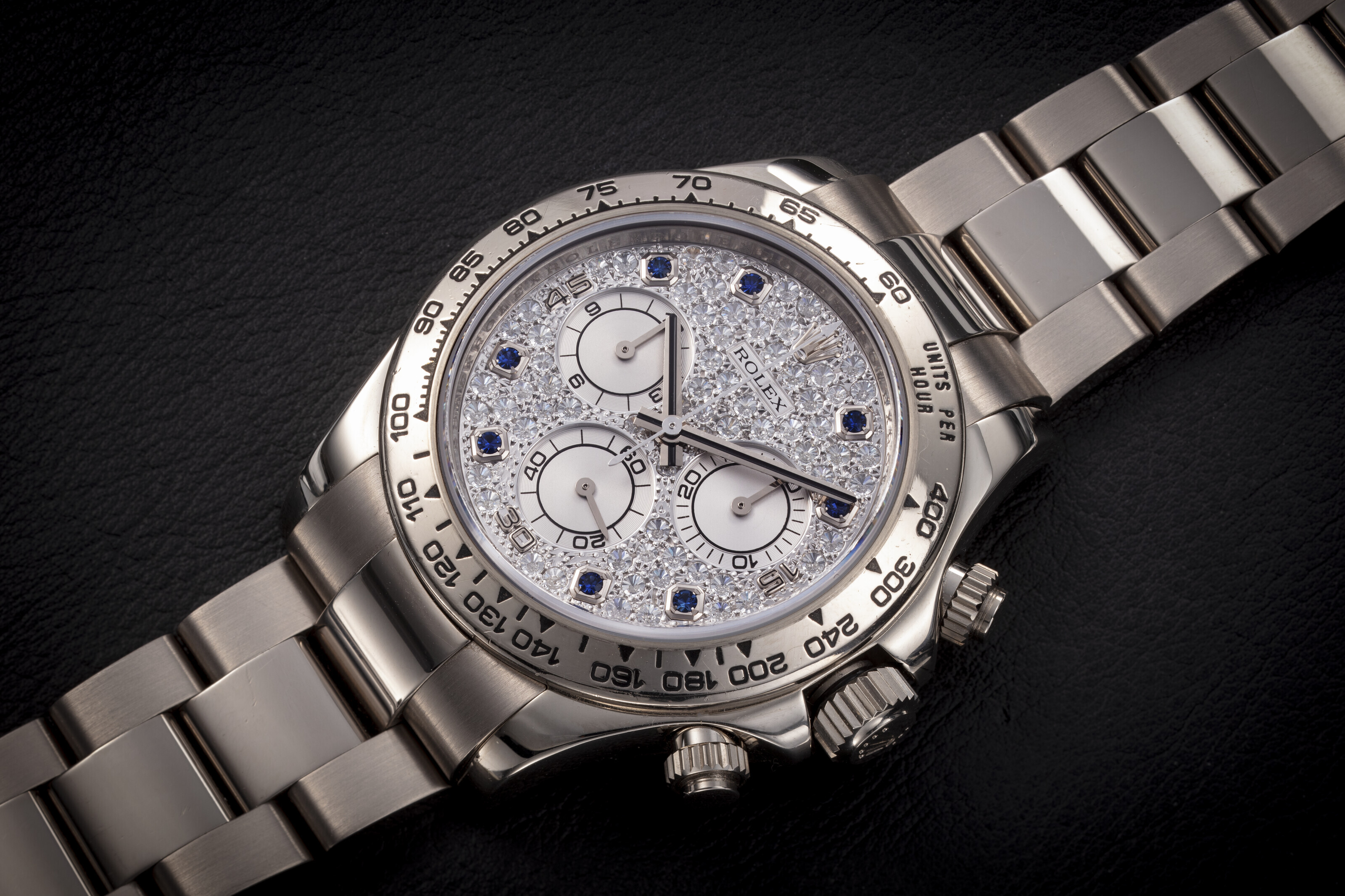 ROLEX, DAYTONA REF. 116509, A GOLD AUTOMATIC CHRONOGRAPH WITH PAVED ...