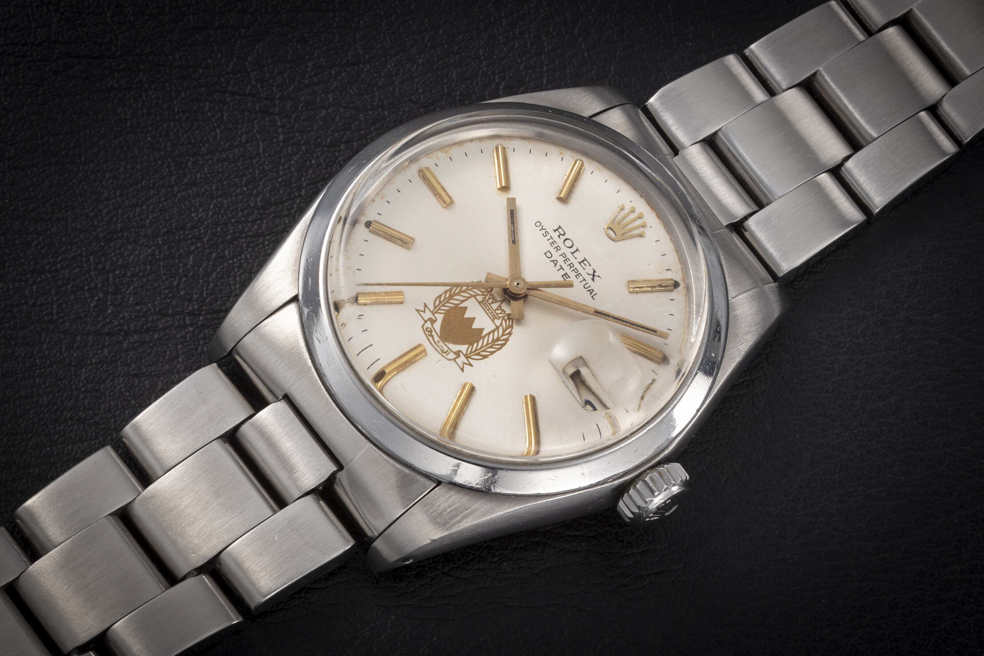 ROLEX, OYSTER PERPETUAL DATE REF.1500, A STEEL AUTOMATIC WRISTWATCH ...