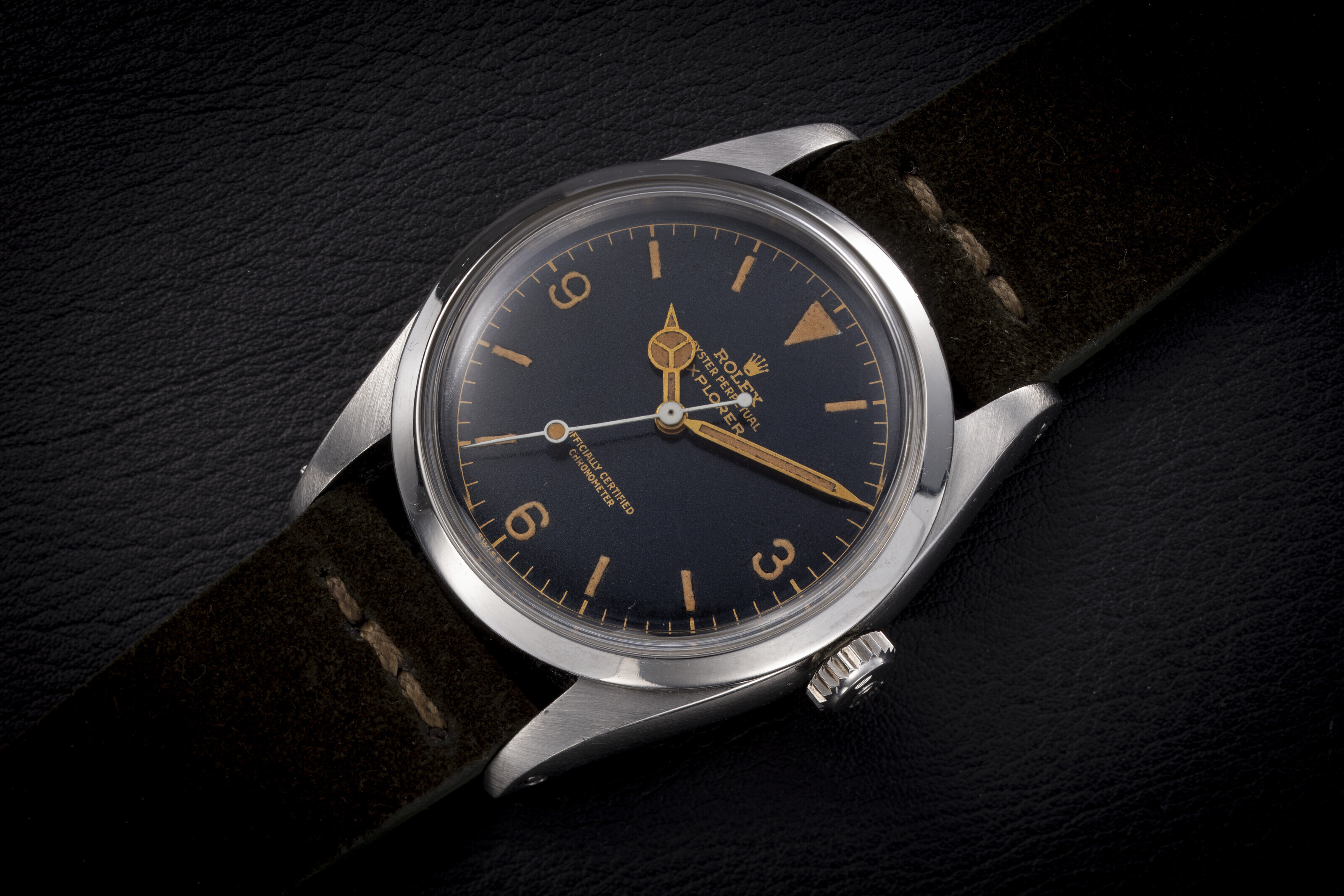 ROLEX, EXPLORER REF. 6610, A STEEL AUTOMATIC WRISTWATCH, CASE NUMBER ...