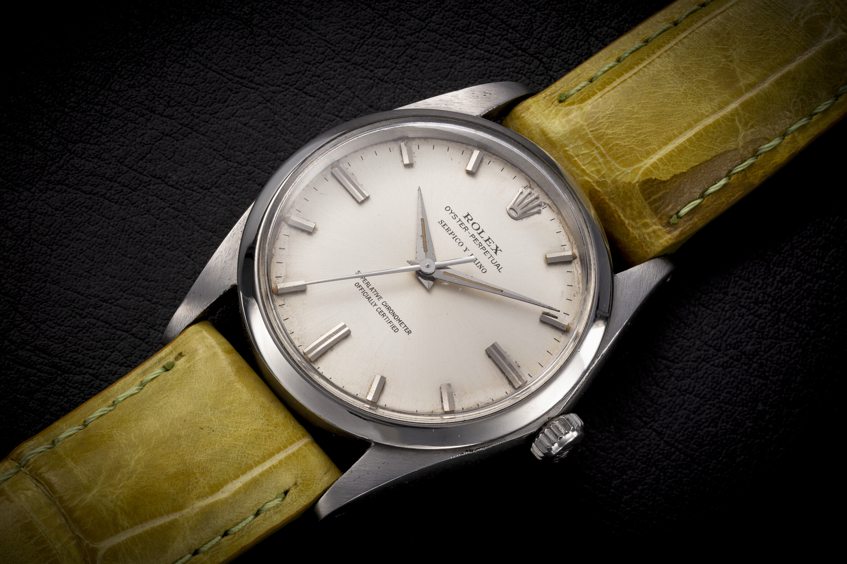 ROLEX, OYSTER PERPETUAL REF. 1018, A STEEL MANUAL-WINDING WRISTWATCH ...