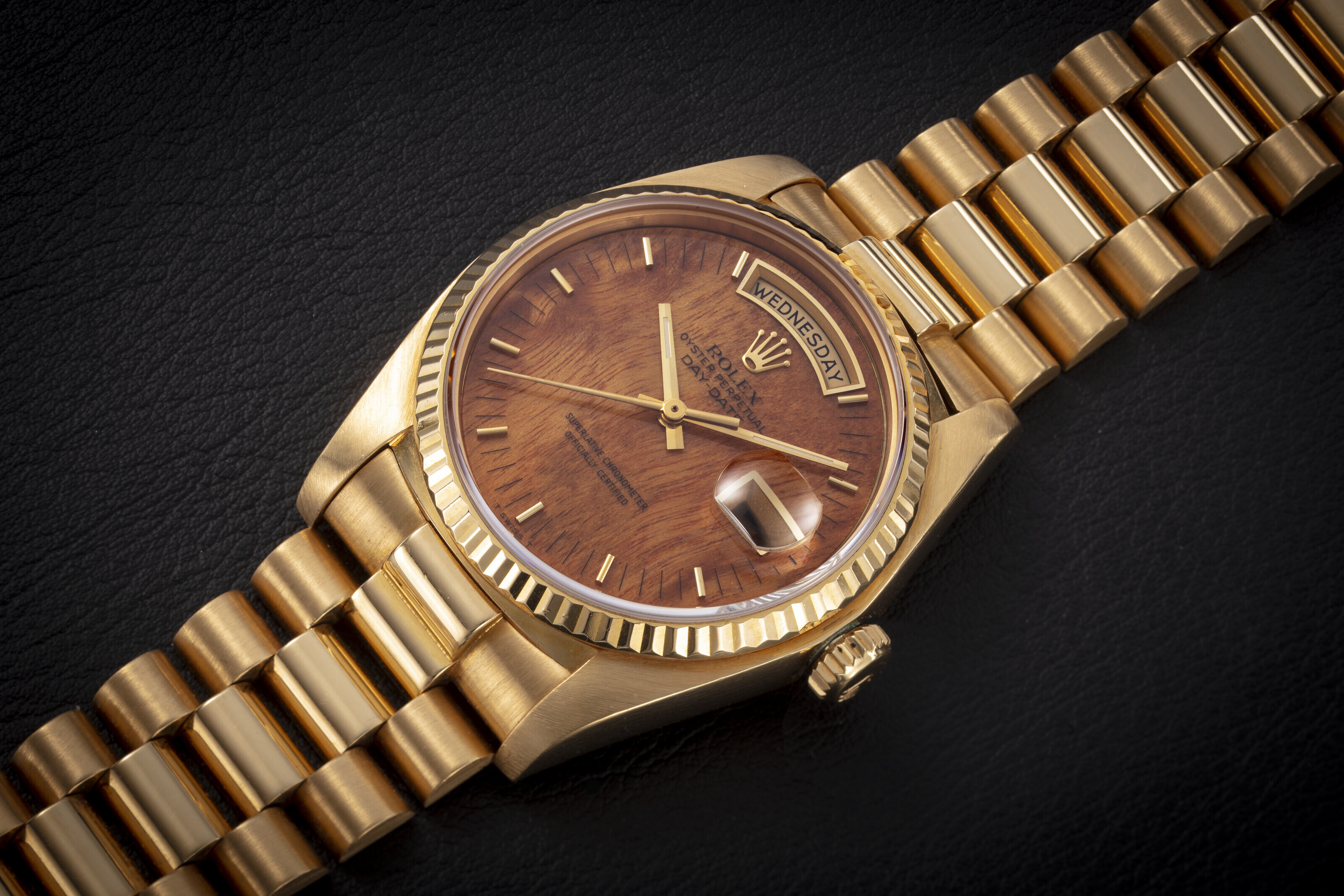 ROLEX, DAY-DATE REF. 18038, A YELLOW GOLD AUTOMATIC WRISTWATCH, CASE ...