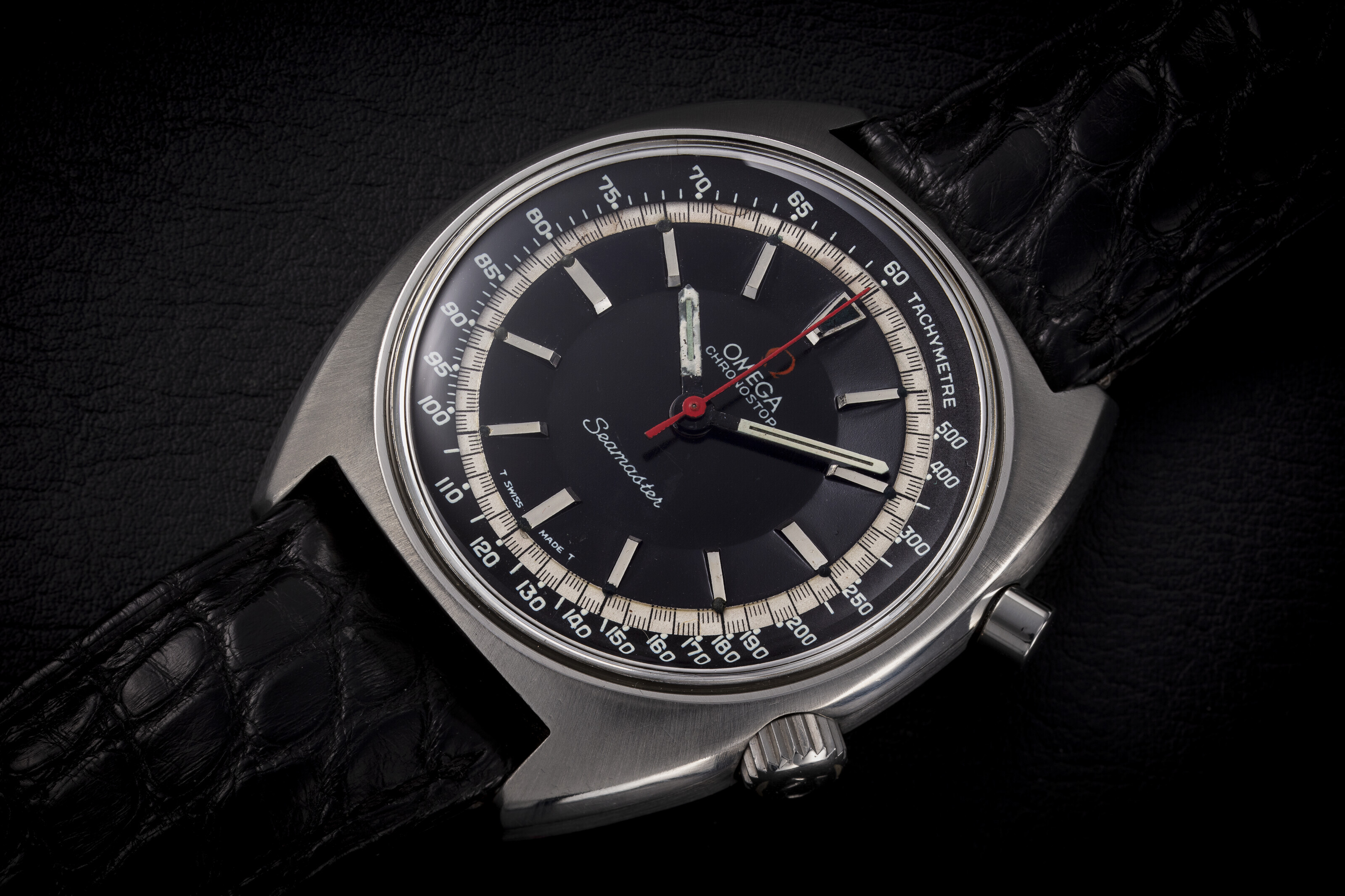 OMEGA, SEAMASTER CHRONOSTOP, A STEEL MANUAL-WINDING CHRONOGRAPH ...