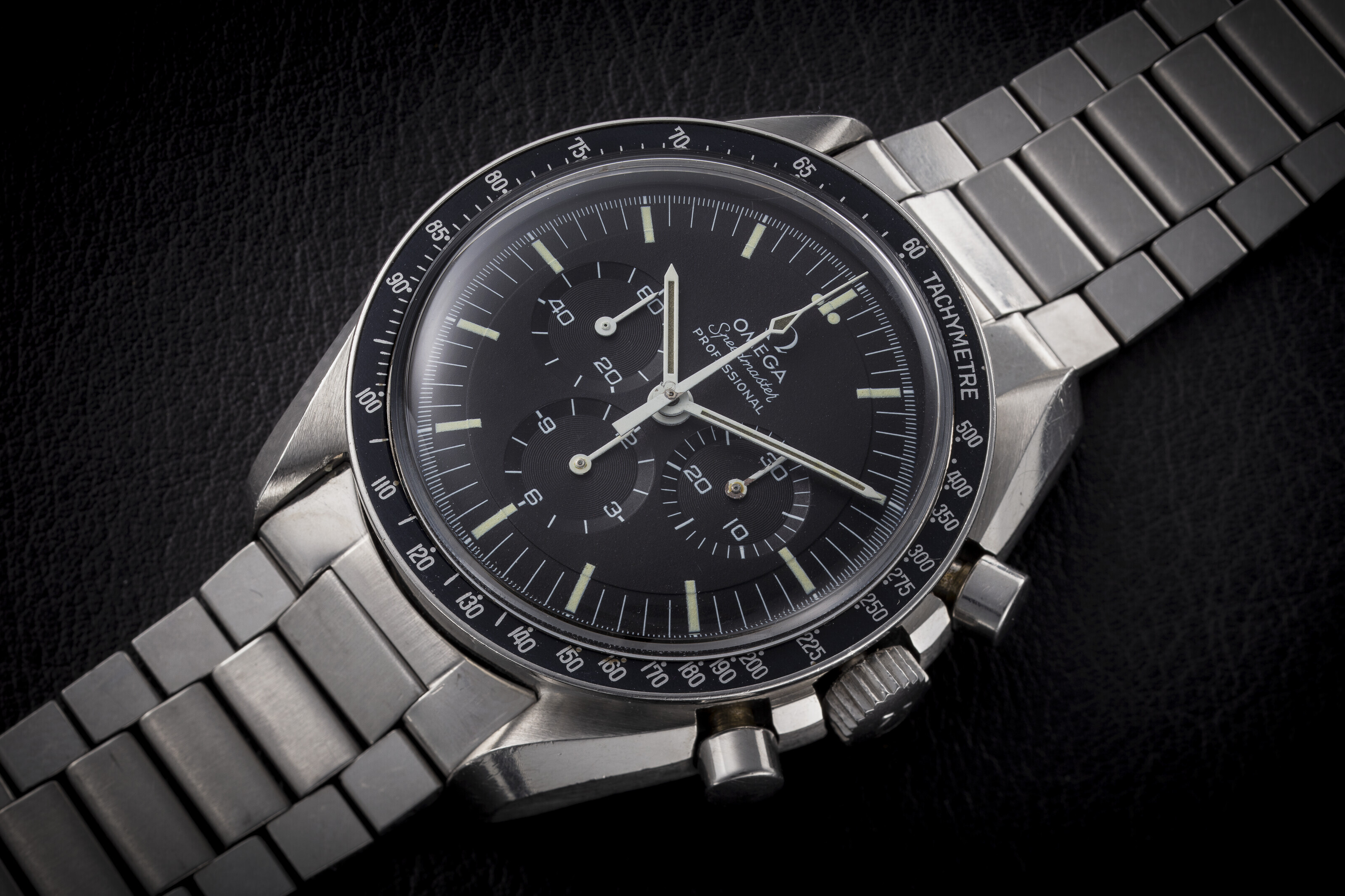 OMEGA, SPEEDMASTER REF. 145.022-69 ST, A RARE STEEL ‘STRAIGHT WRITING ...