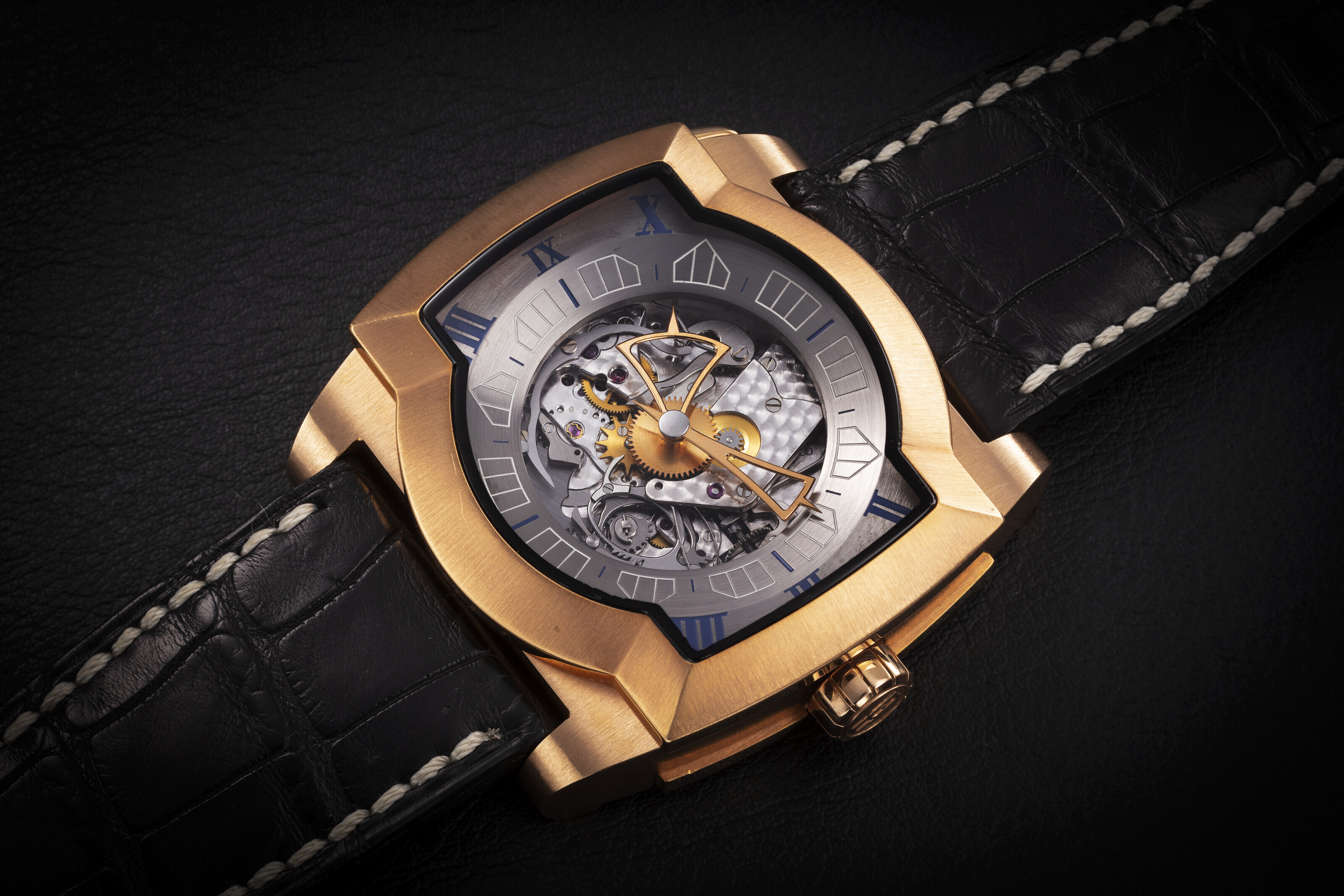 DELACOUR, LYRA, AN IMPRESSIVE PINK GOLD MINUTE REPEATING SKELETON ...