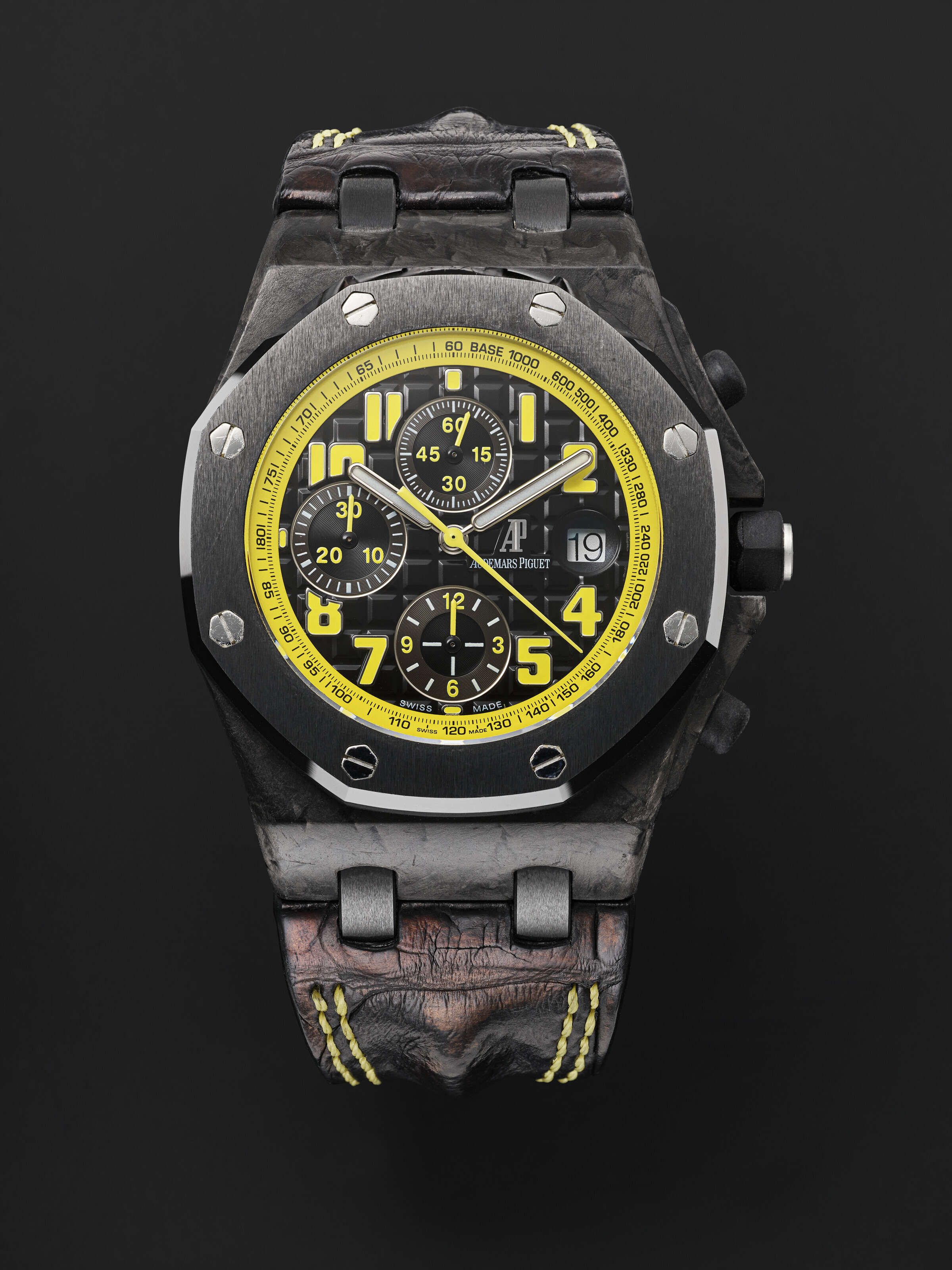 AUDEMARS PIGUET, CARBON FIBER AND CERAMIC 'OFFSHORE BUMBLEBEE', REF ...