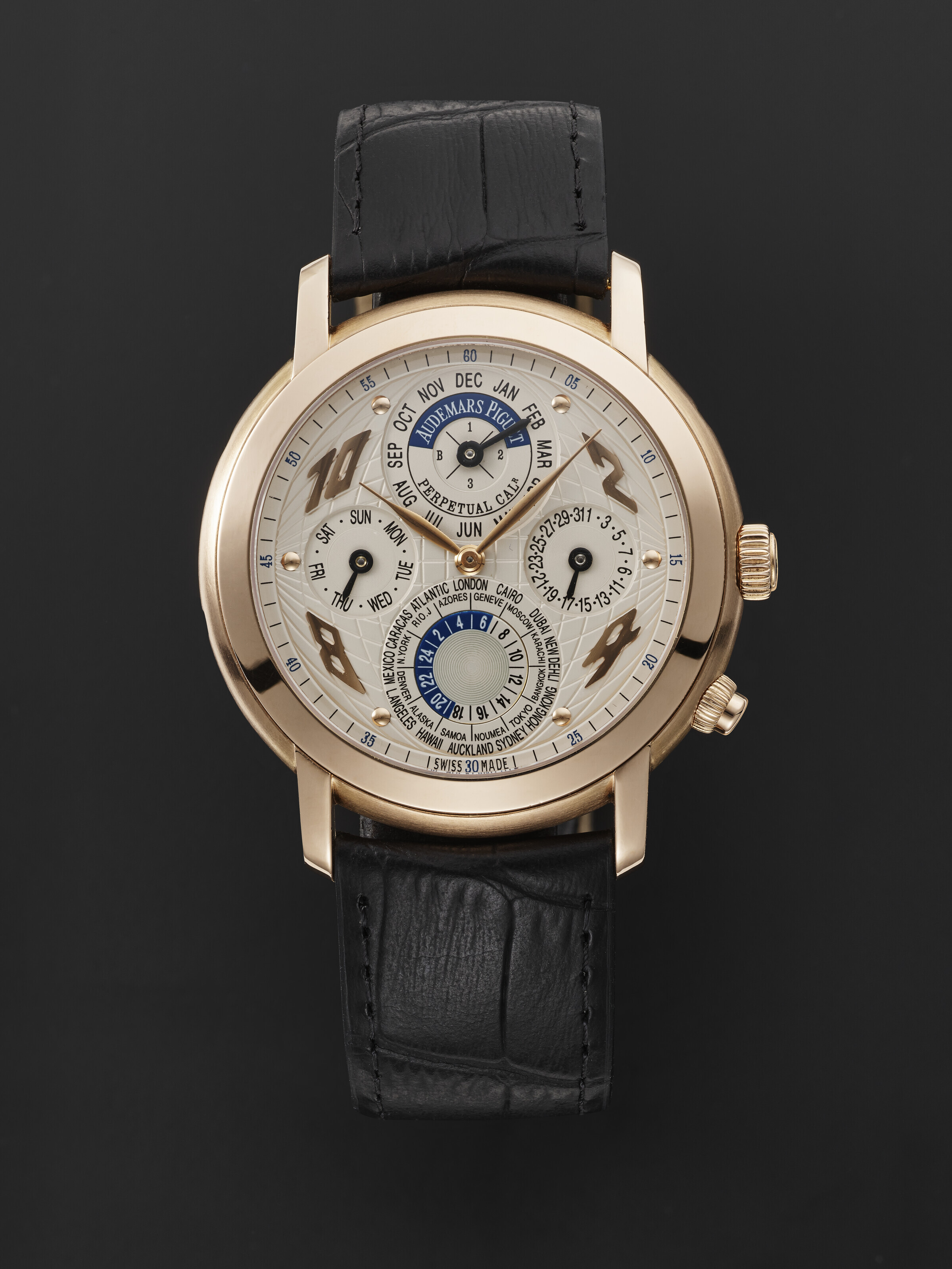 AUDEMARS PIGUET, PINK GOLD 'JULES AUDEMARS' QUANTIEME PERPETUEL ...
