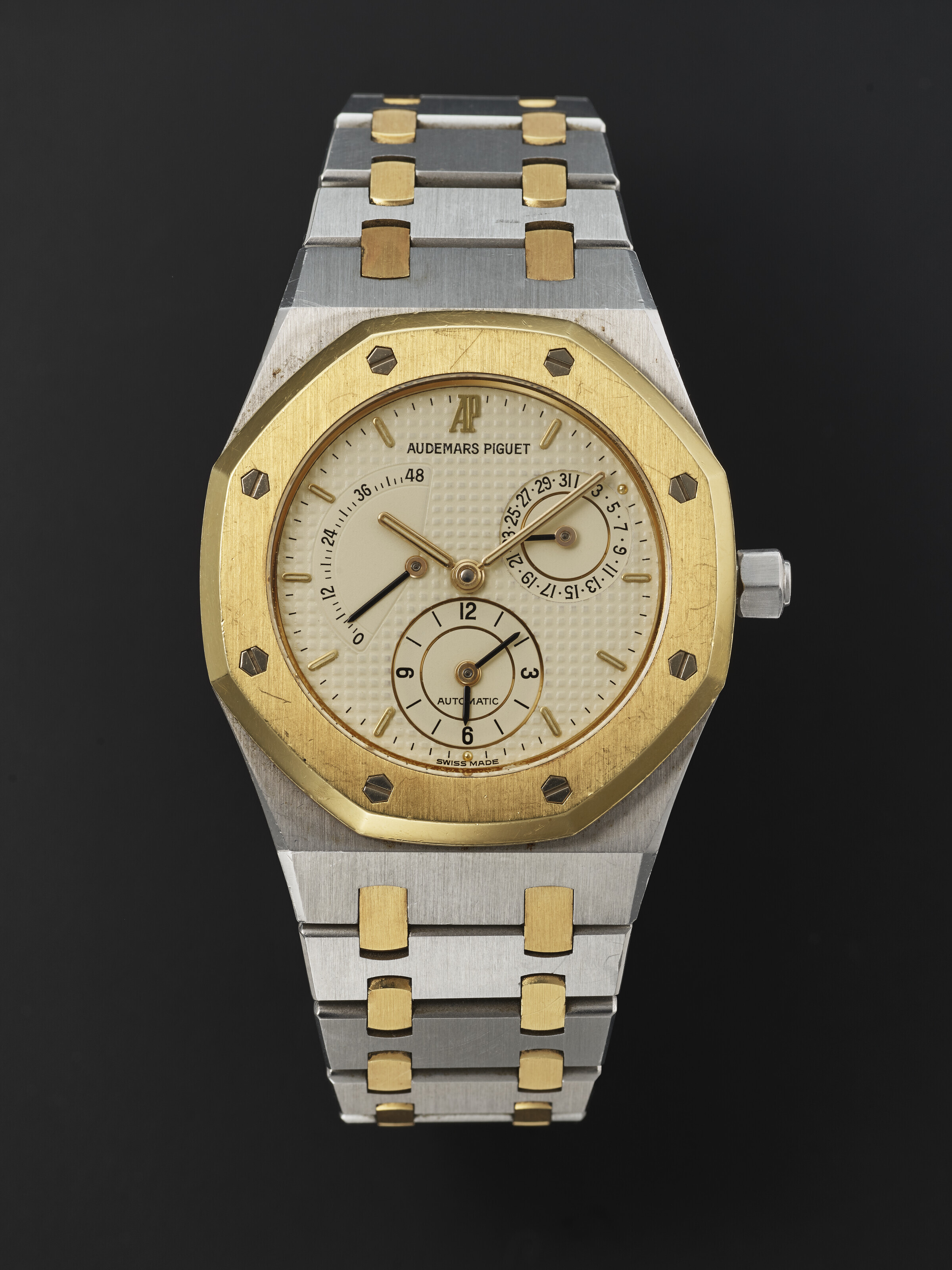 AUDEMARS PIGUET, STEEL AND GOLD 'ROYAL OAK' DUAL TIME, REF. 25730SA ...