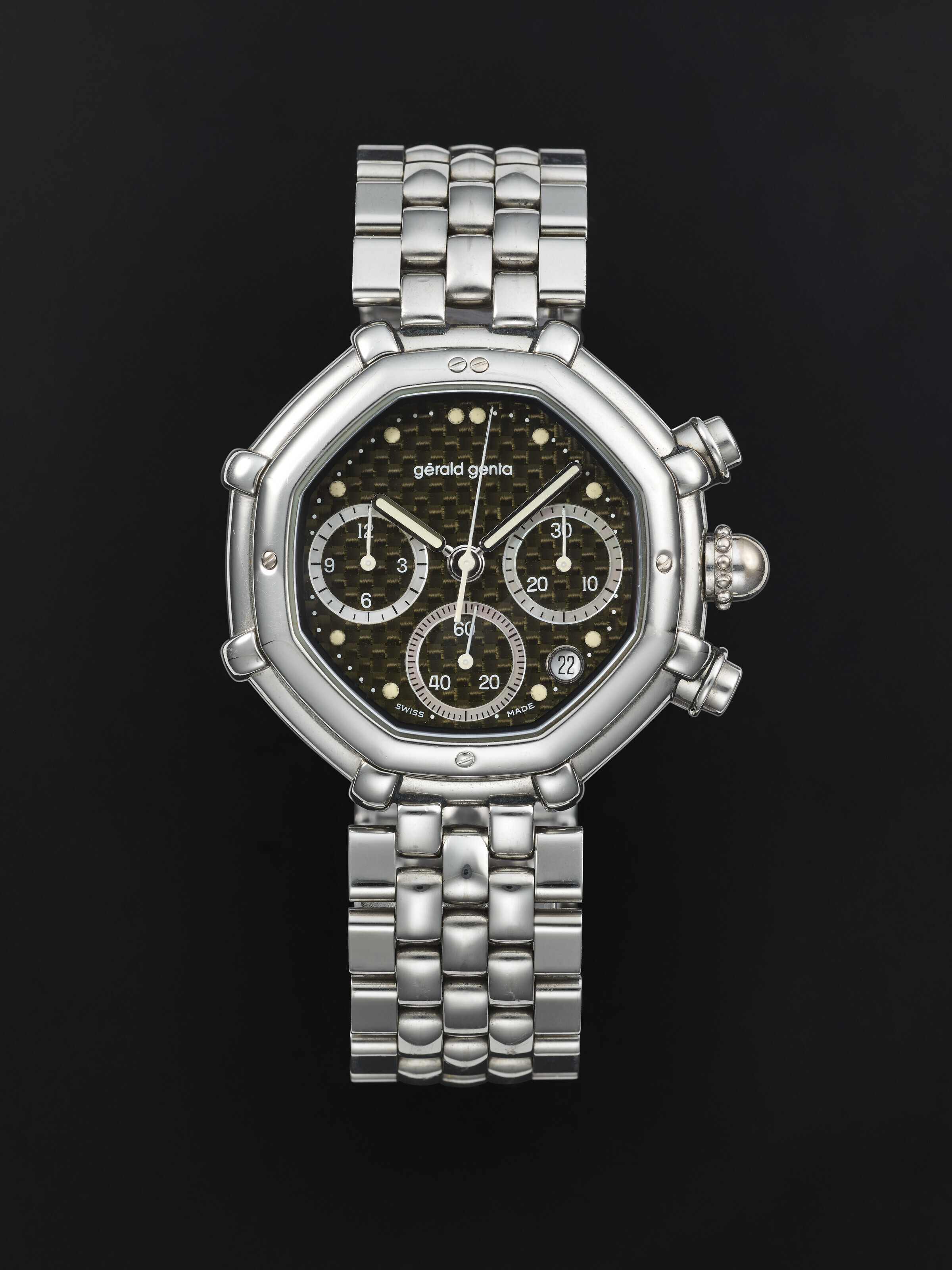 GERALD GENTA, STEEL 'SUCCESS' CHRONOGRAPH, REF. 3388.7, | Christie’s