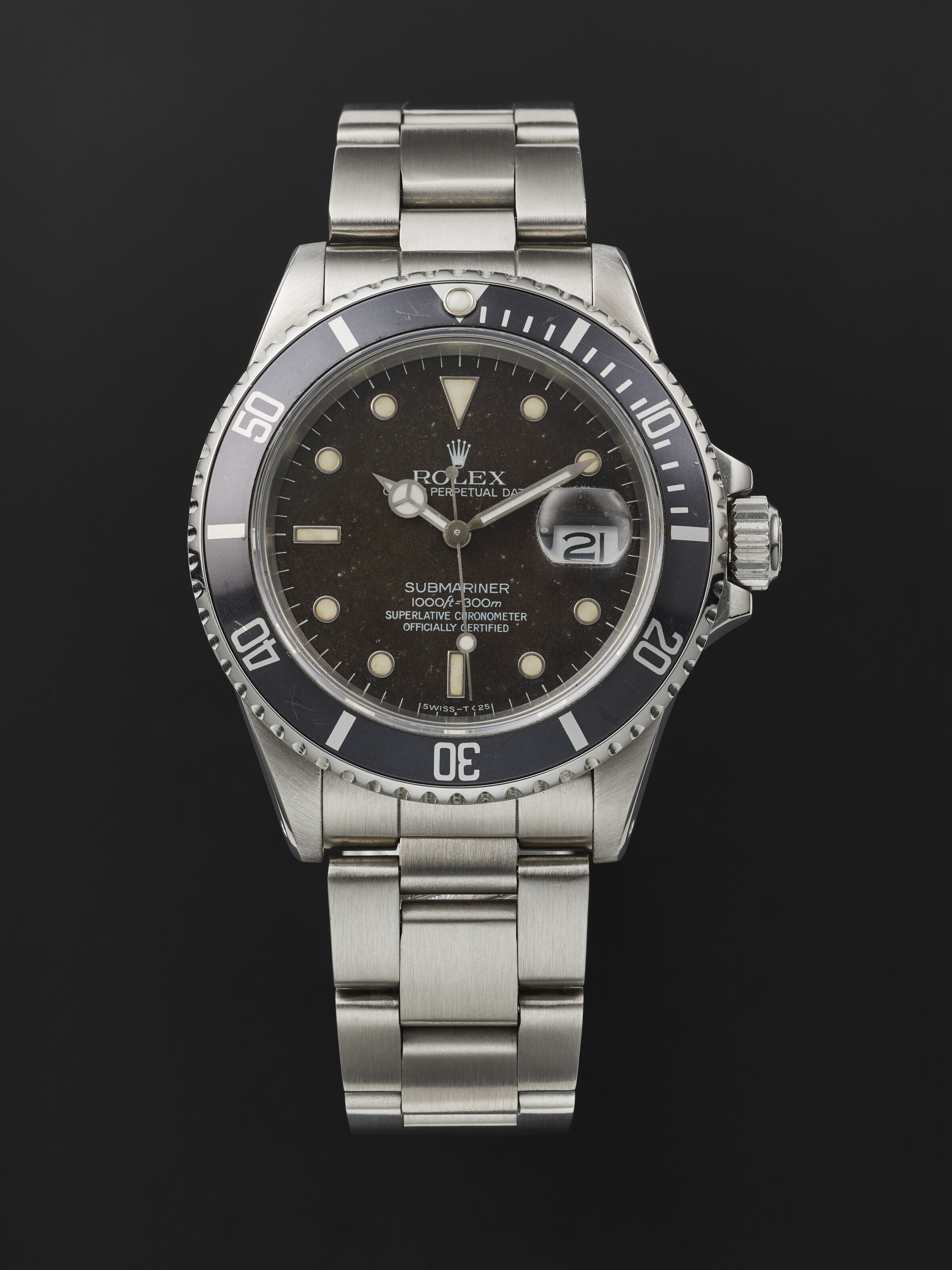 ROLEX, STEEL TROPICAL 'SUBMARINER', REF. 168000, | Christie’s