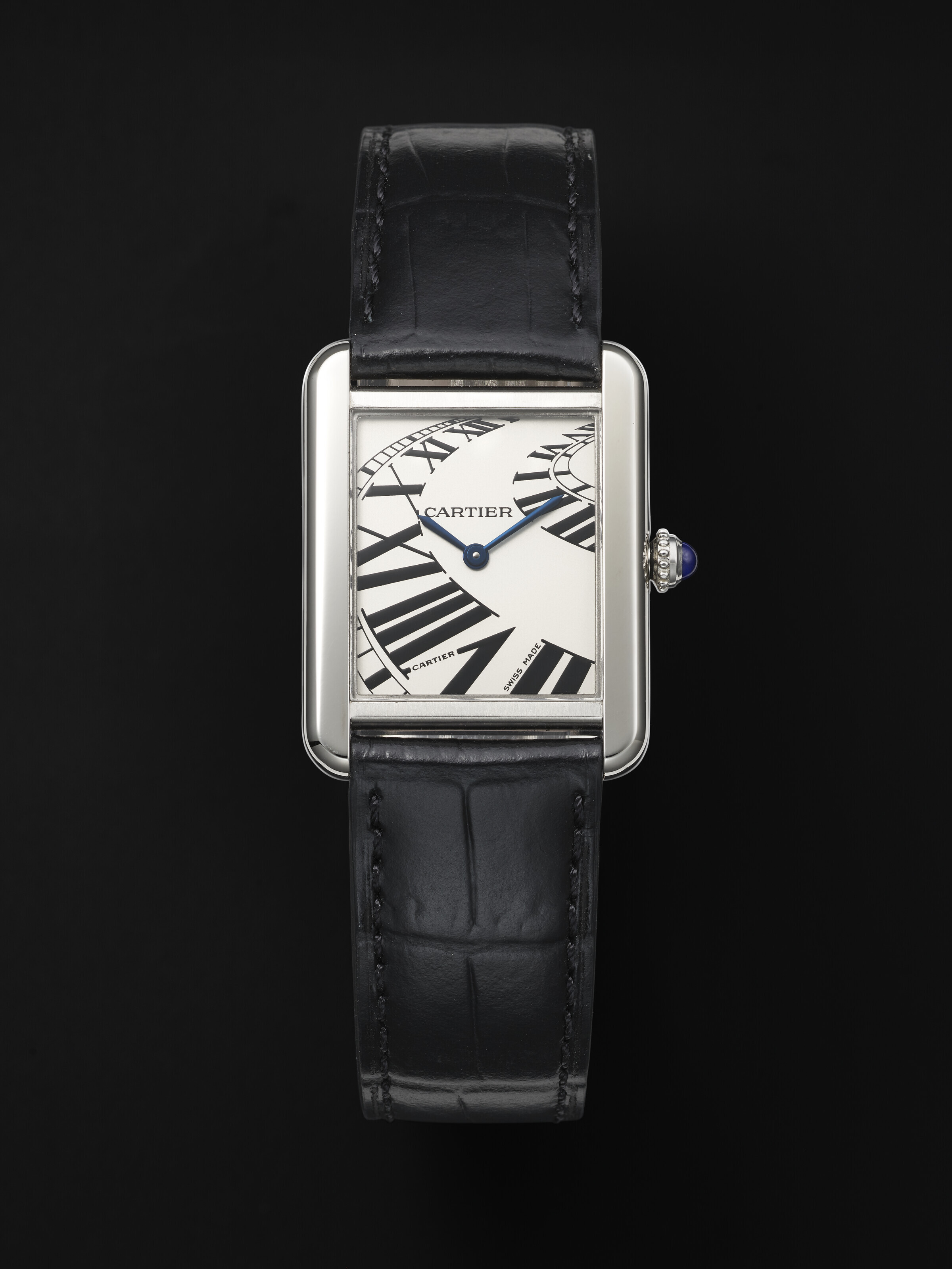 CARTIER, STEEL 'TANK SOLO PIANO', REF. 3170, | Christie’s