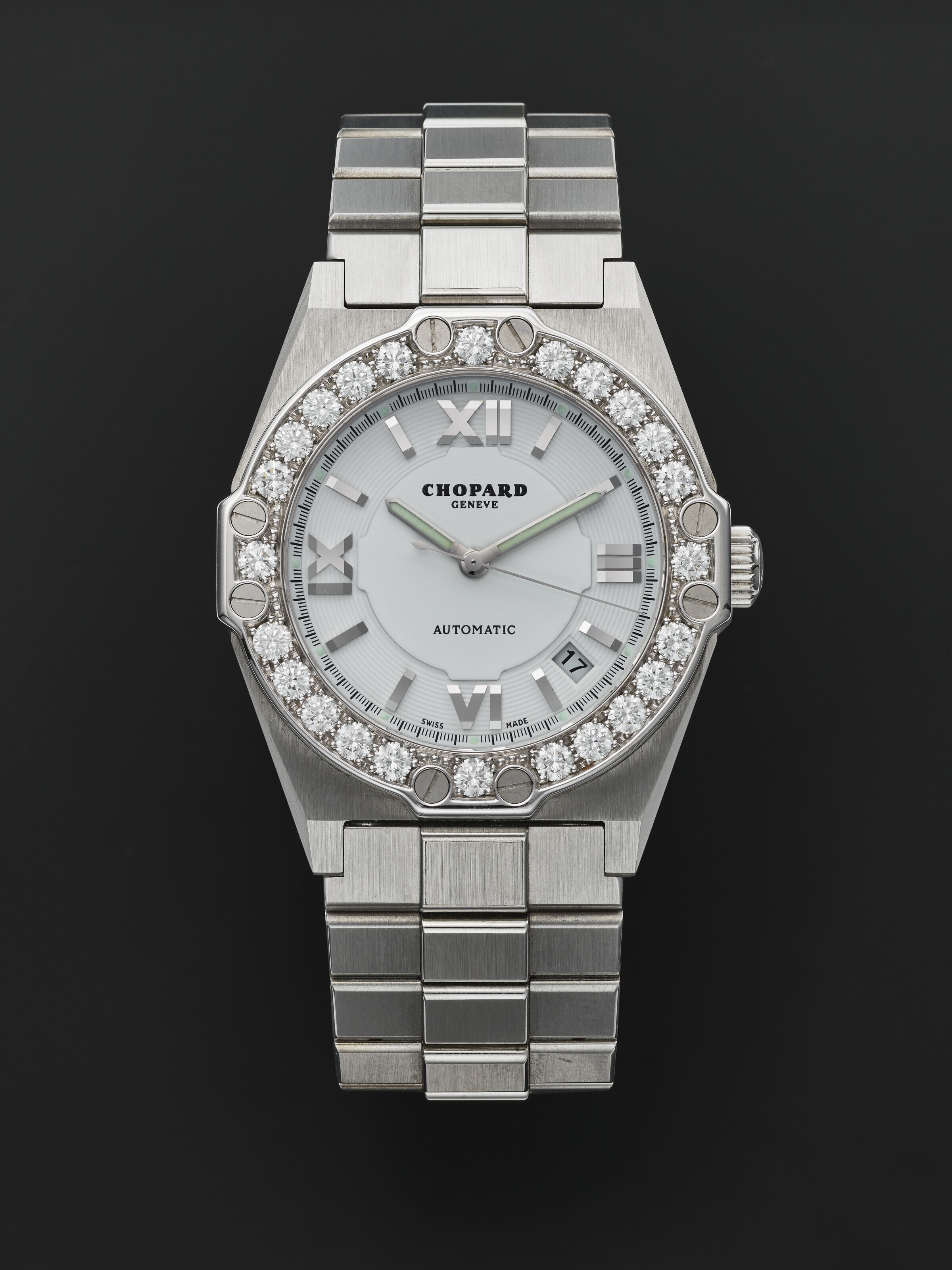 CHOPARD, STEEL AND DIAMONDS 'ST MORITZ', REF. 8379, | Christie’s